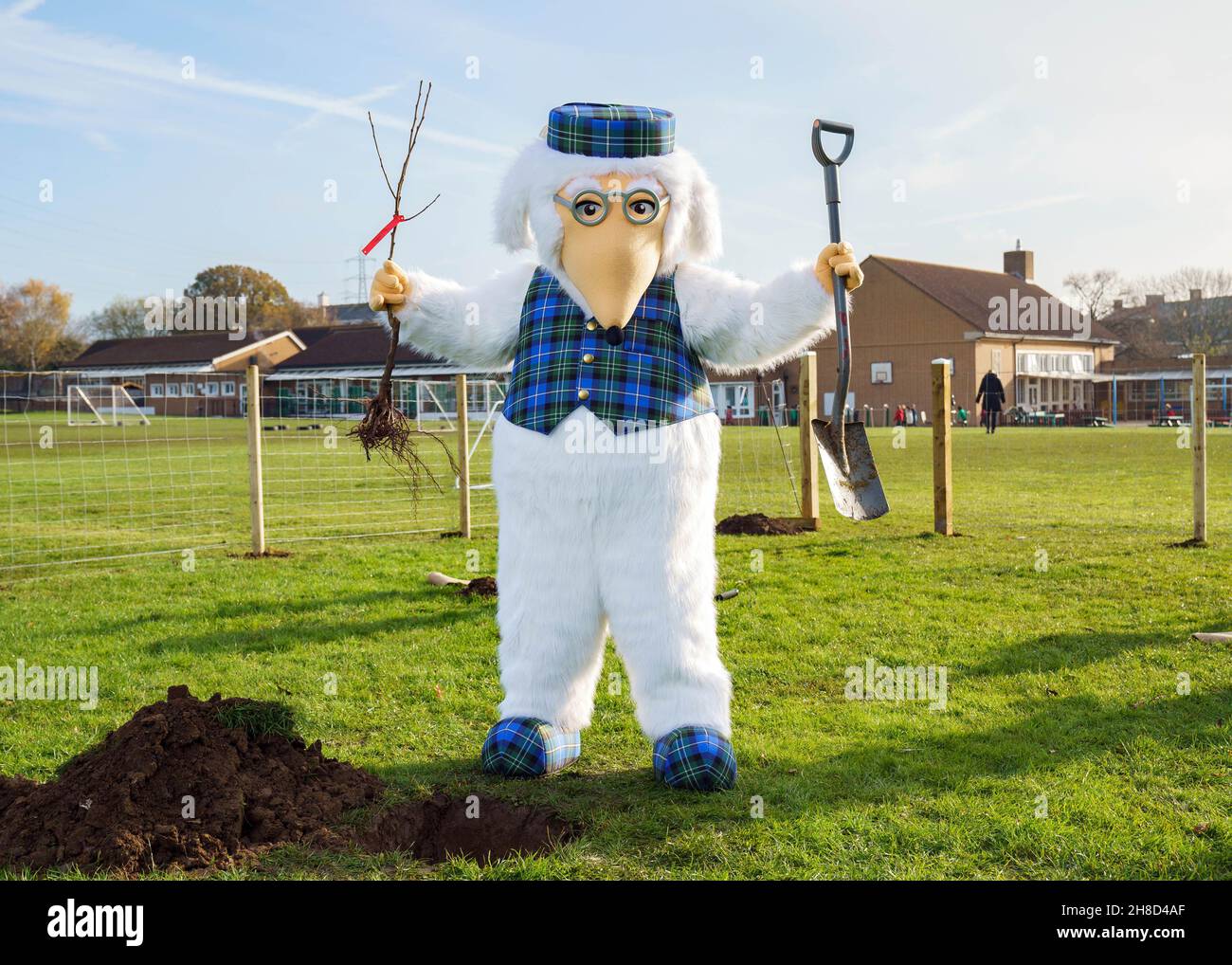 EDITORIAL USE ONLY A person dressed as Great Uncle Bulgaria, from The ...