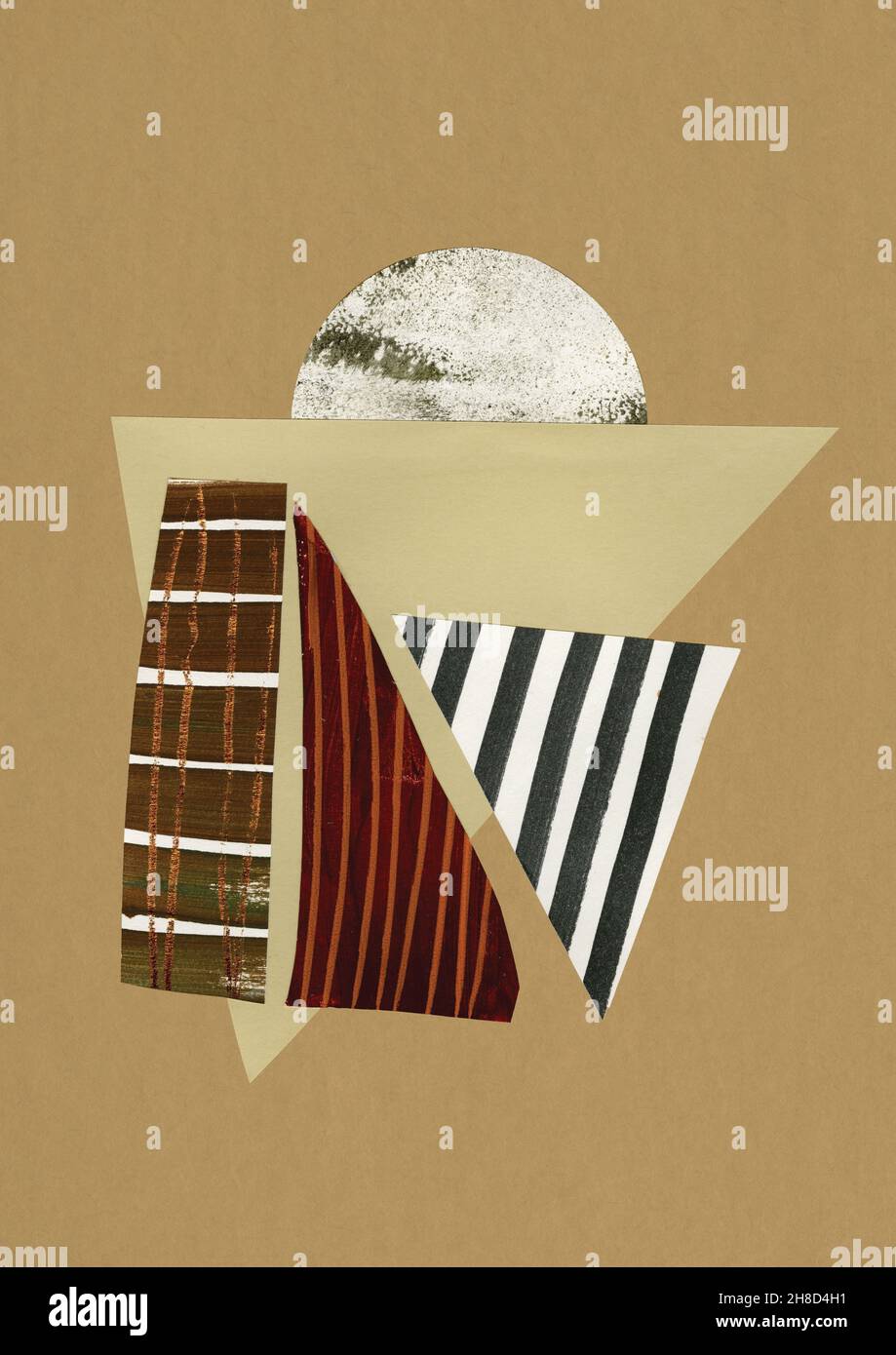 Paper Collage Desert Shapes Stock Photo - Alamy