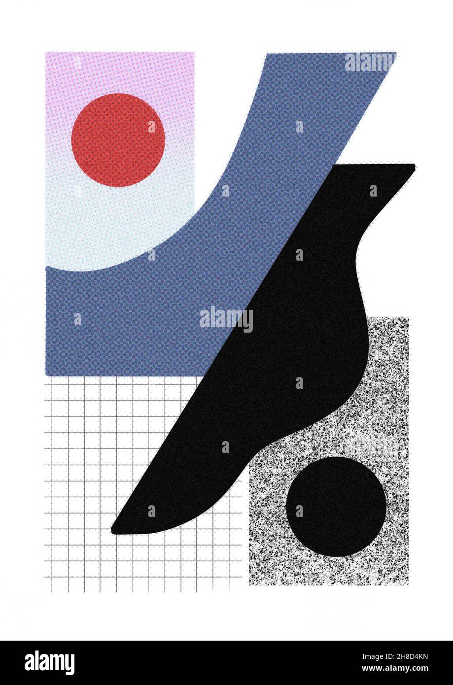 Bold Geometric Landscape Stock Photo - Alamy