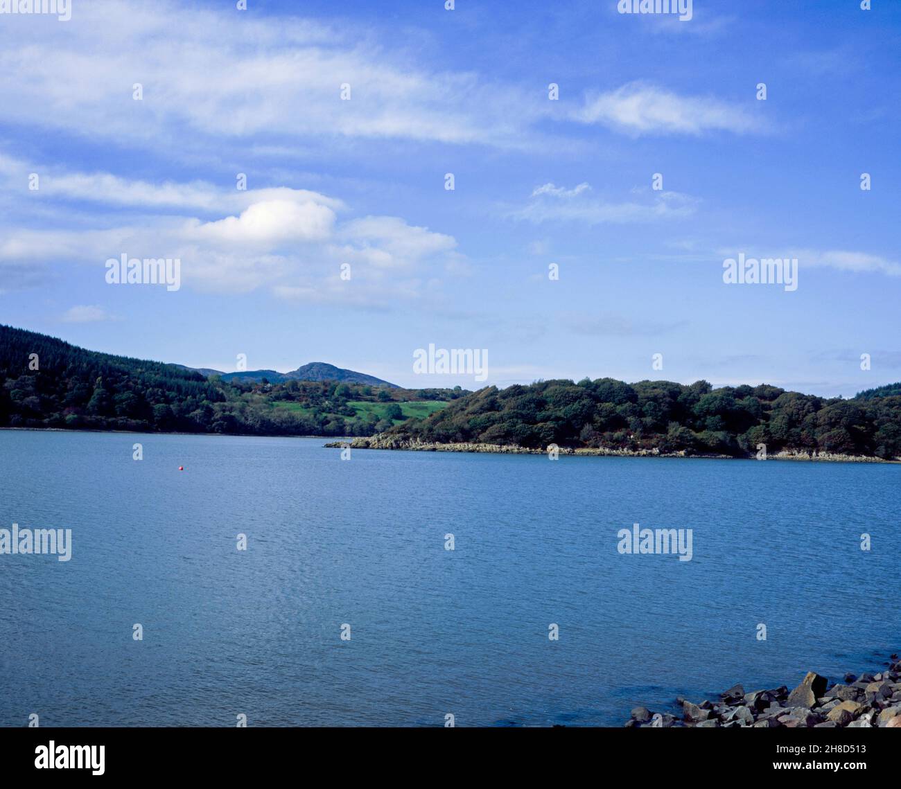 The coast at Kippford or Scaur Dumfries and Galloway Scotland Stock ...