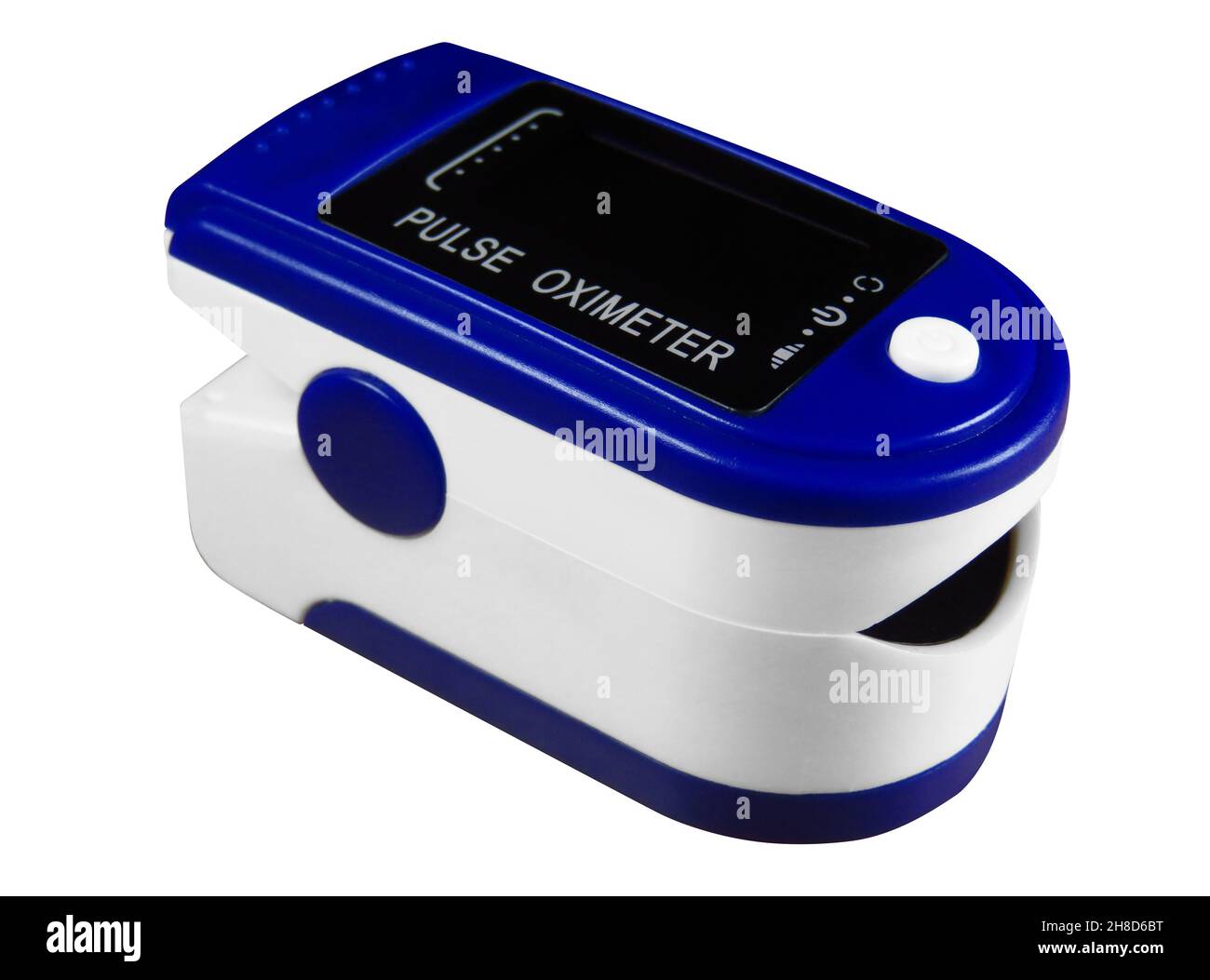 Finger pulse oximeter on Cut Out Stock Images & Pictures - Alamy