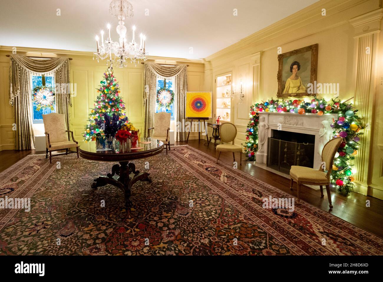 Kennedy white house christmas hi-res stock photography and images - Alamy