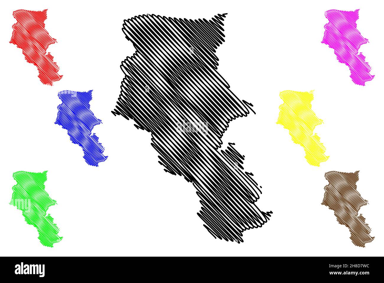 Garhwa district (Jharkhand State, Republic of India, Palamu division ...