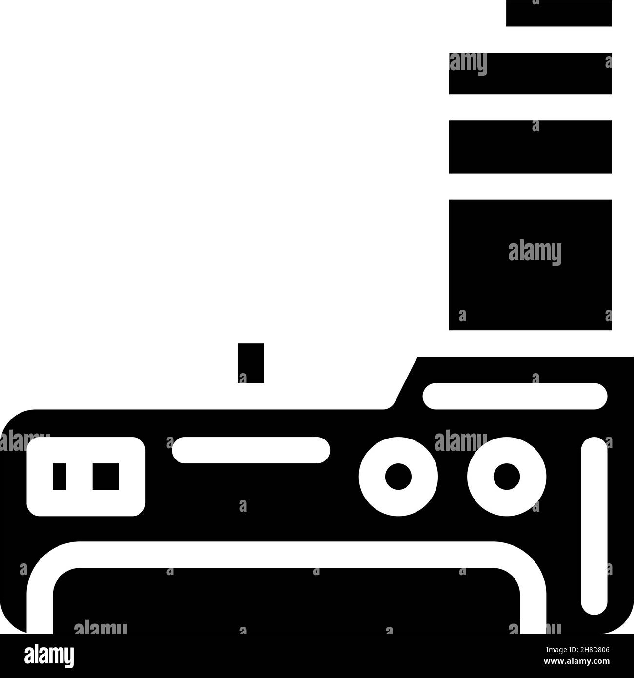 battery pack glyph icon vector illustration Stock Vector Image & Art ...