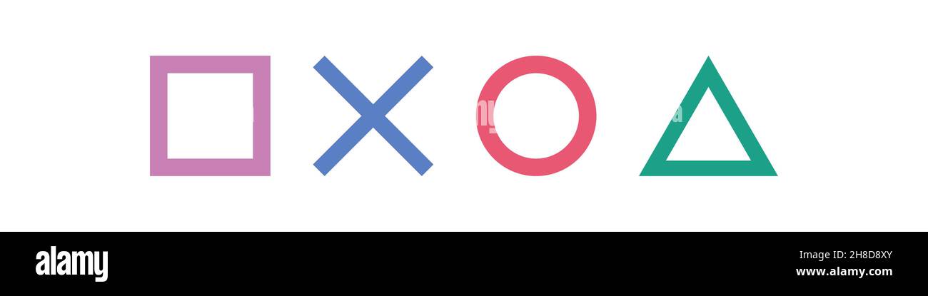 Geometric figures icon set simple design Stock Vector Image & Art - Alamy