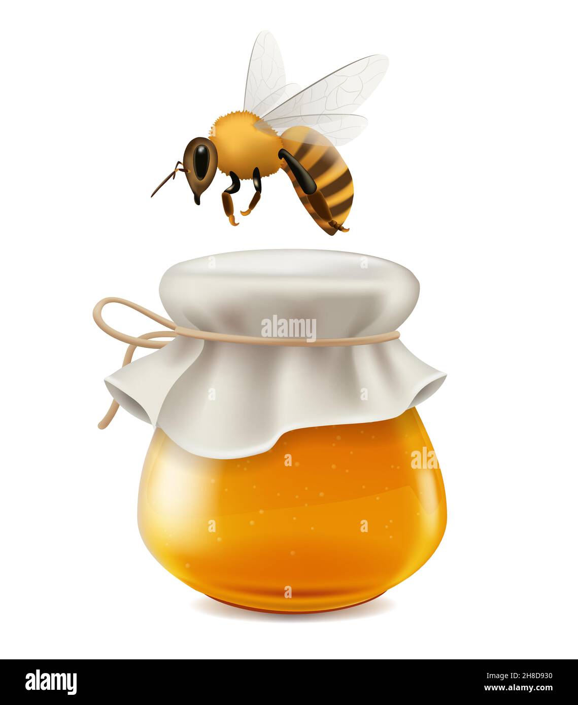 Realistic bee Stock Vector Images - Alamy