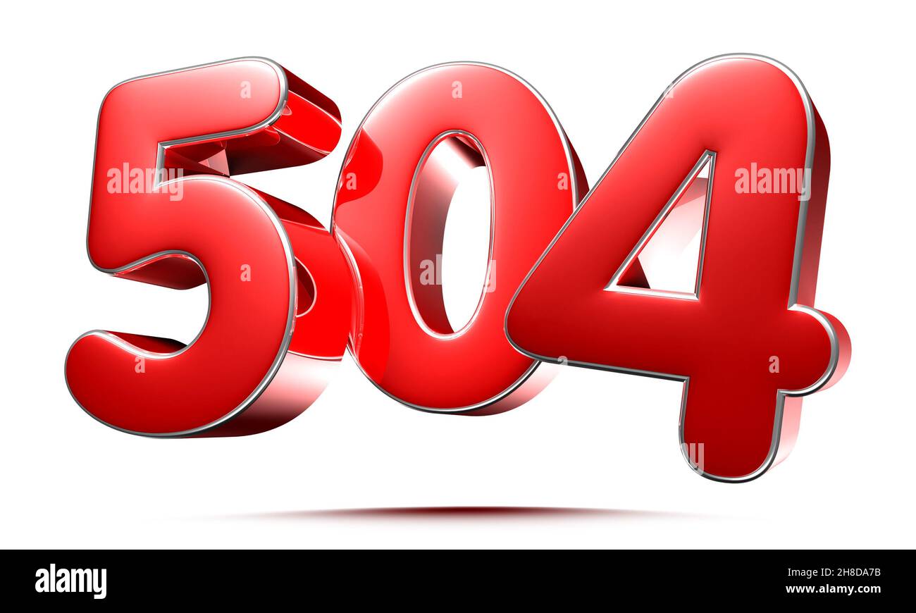 3d number 504 hi-res stock photography and images - Alamy