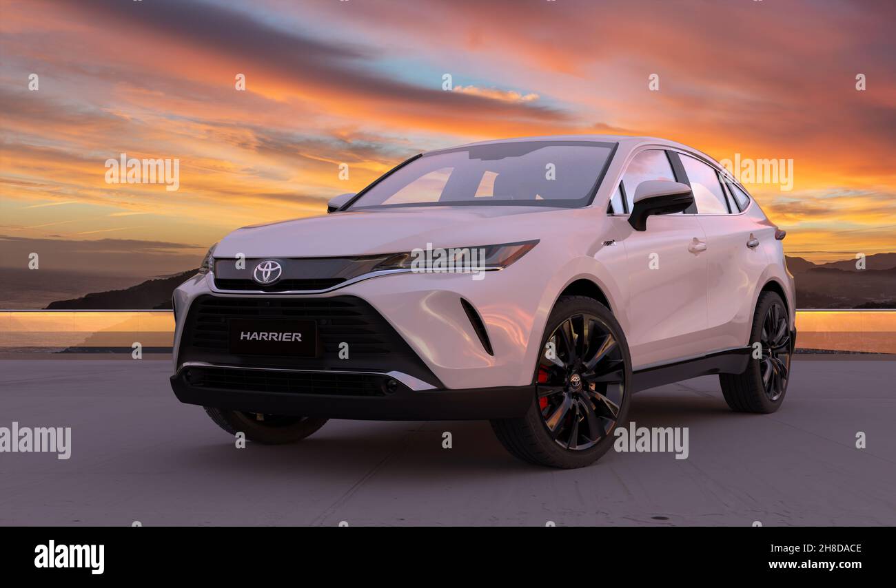 New SUV Toyota Harrier Stock Photo - Alamy