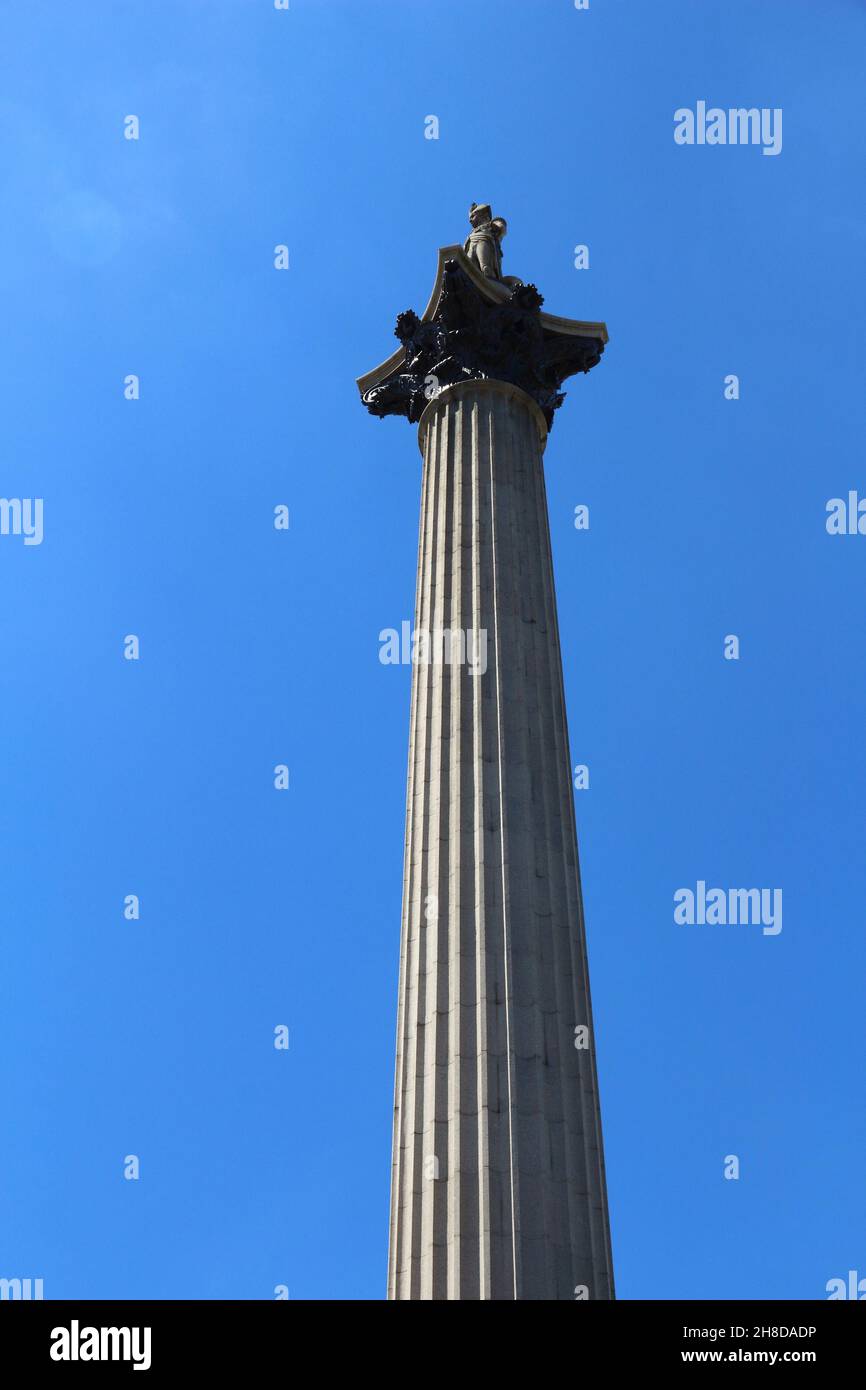 Nelson's Column at Trafalgar Square, London, UK Stock Photo - Alamy