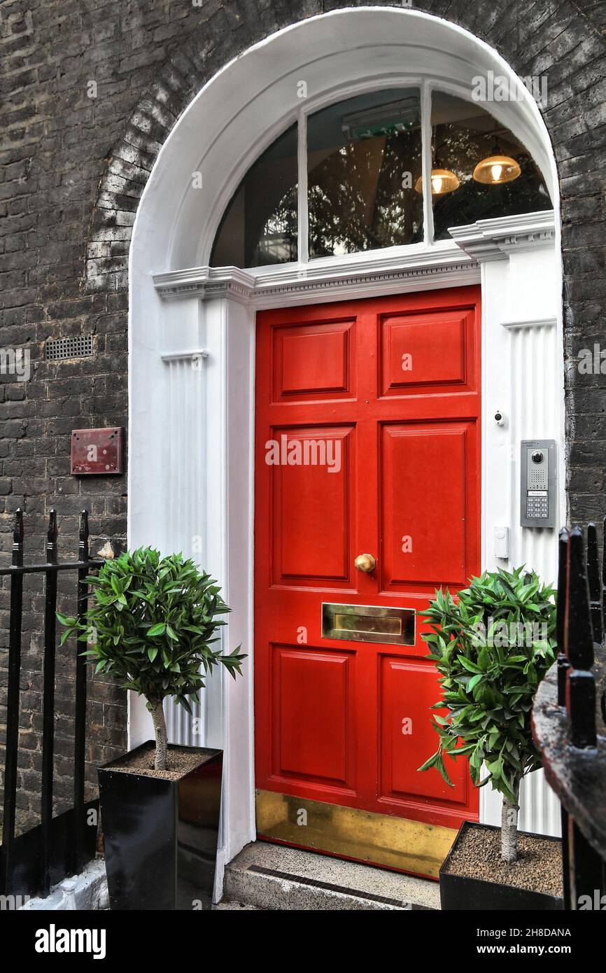 London architecture, UK - beautiful Georgian front door Stock Photo - Alamy
