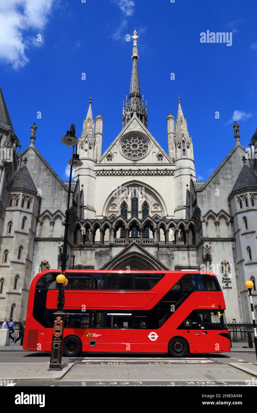 LONDON, UK - JULY 6, 2016: People ride New Routemaster bus at The ...
