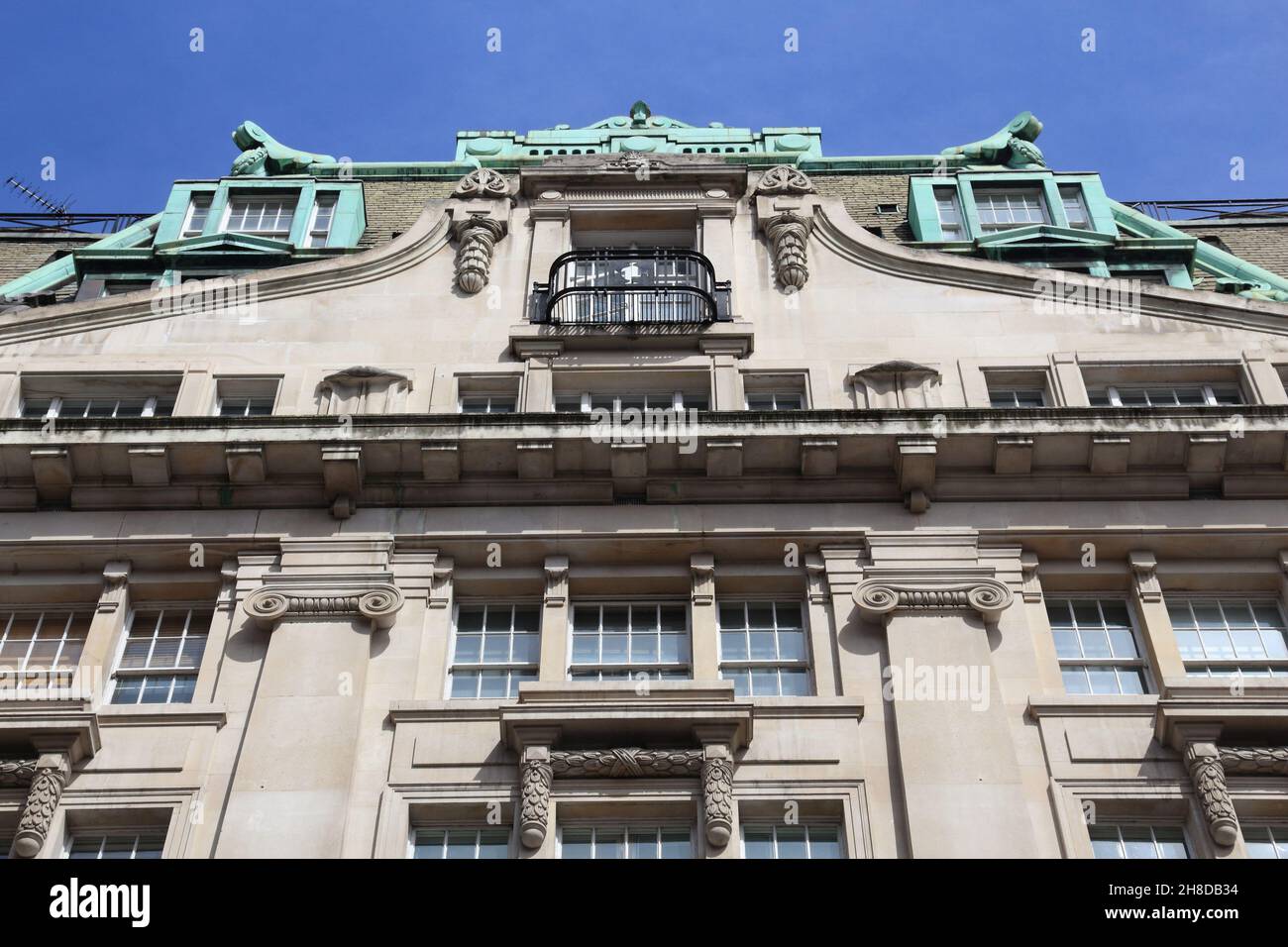 LONDON, UK - JULY 6, 2016: Hallmark Building in the City of London. The ...