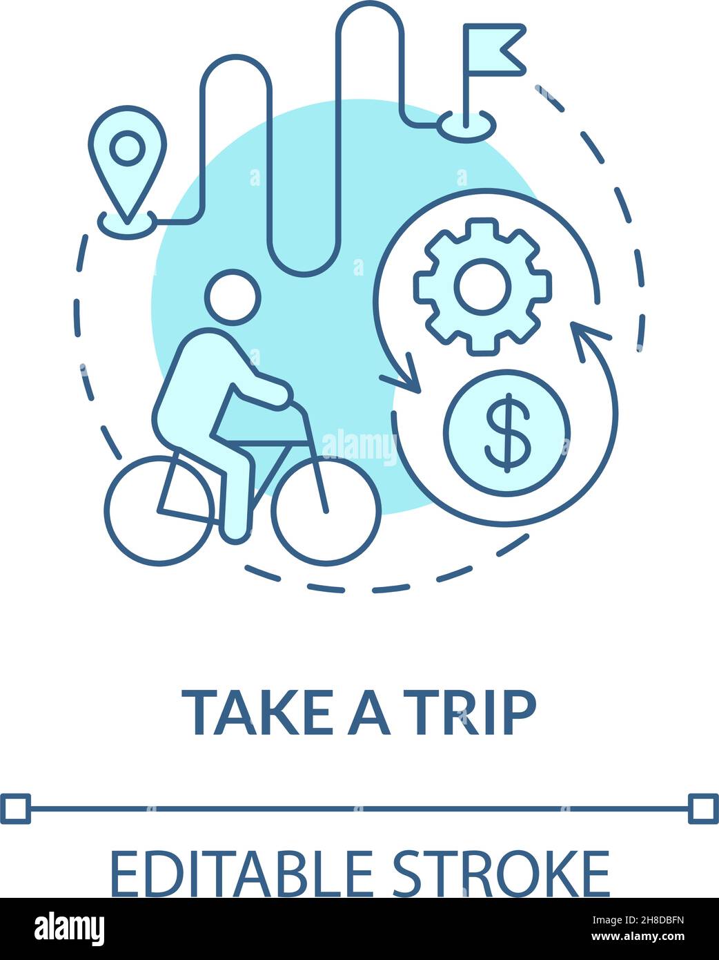 Take tour icon blue hi-res stock photography and images - Alamy