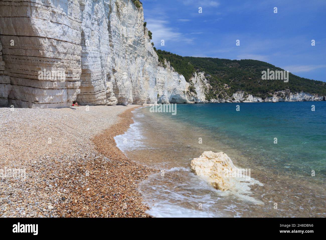 Gargano National Park in Italy - Vignanotica Beach cliff landscape ...