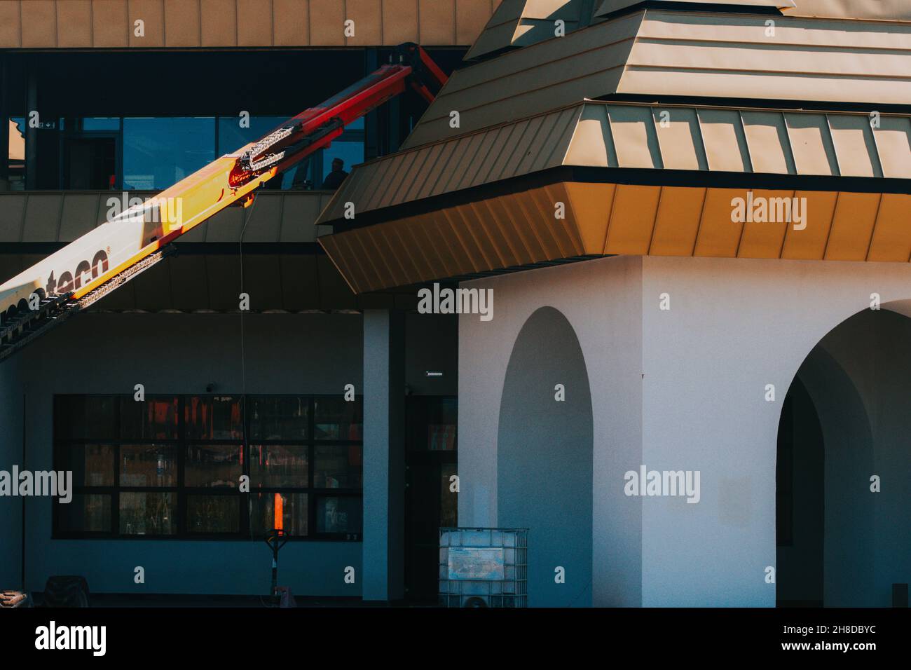 SFANTU GHEORGHE, ROMANIA - Sep 23, 2021: The new stadium (Sepsi Osk ...