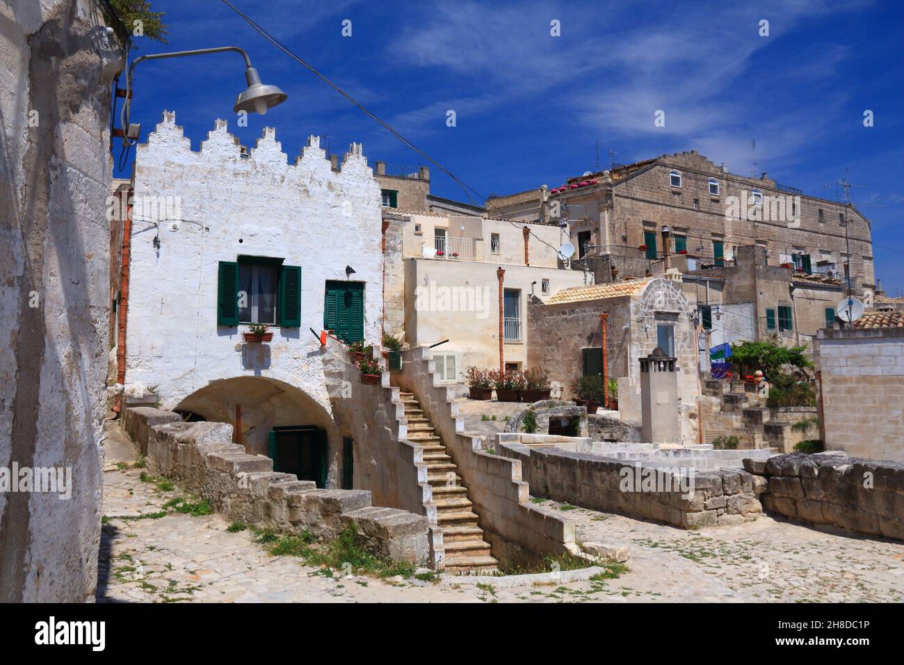 Matera town, Italy - Sassi districts. Ancient town in Basilicata region ...