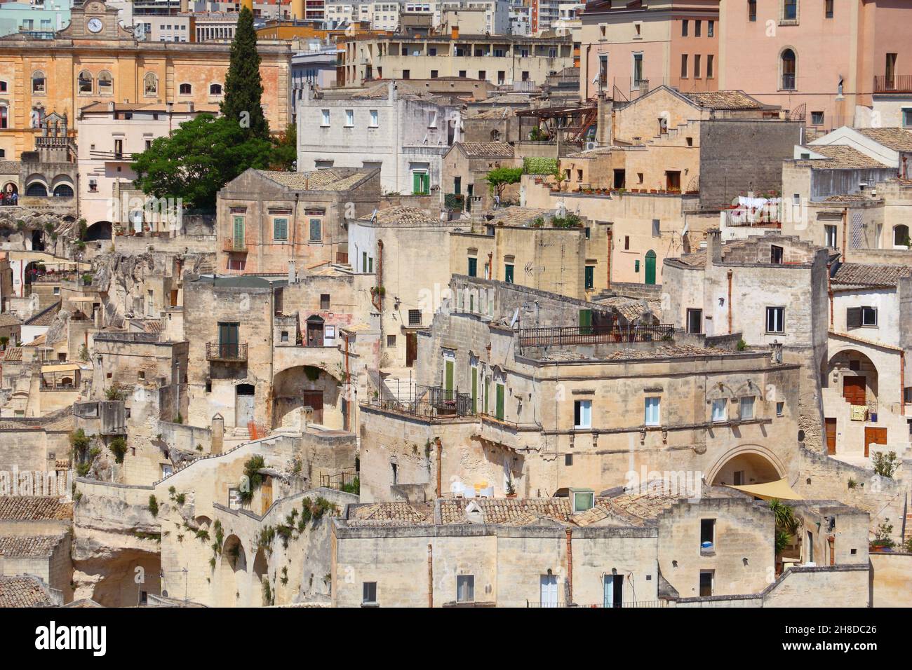Matera Italy - Sassi districts. Ancient town in Basilicata region ...