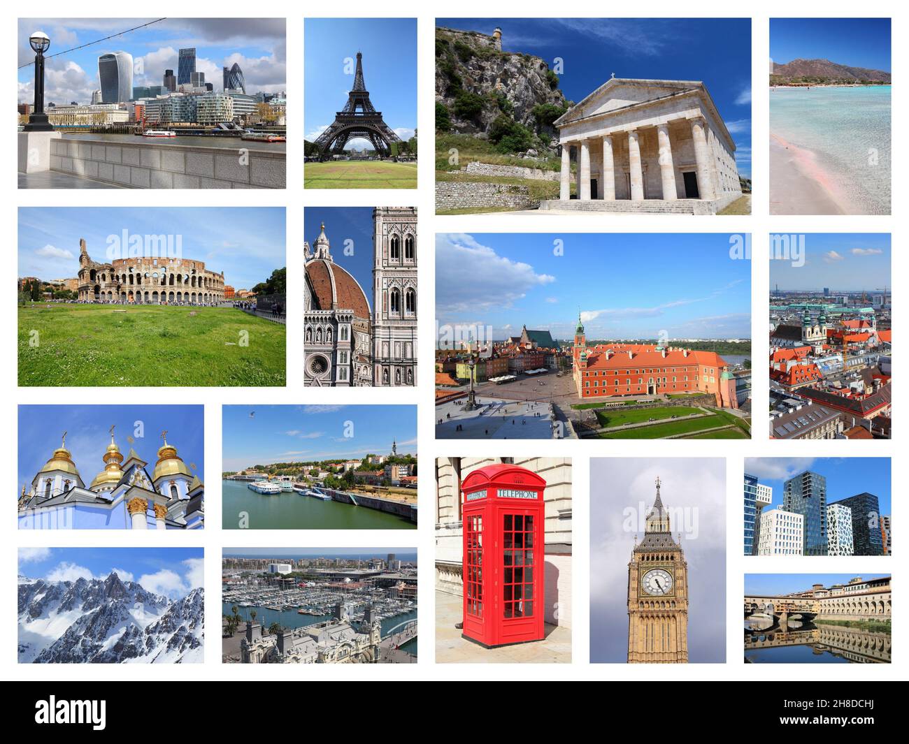 Collage montage london landmarks hi-res stock photography and images ...