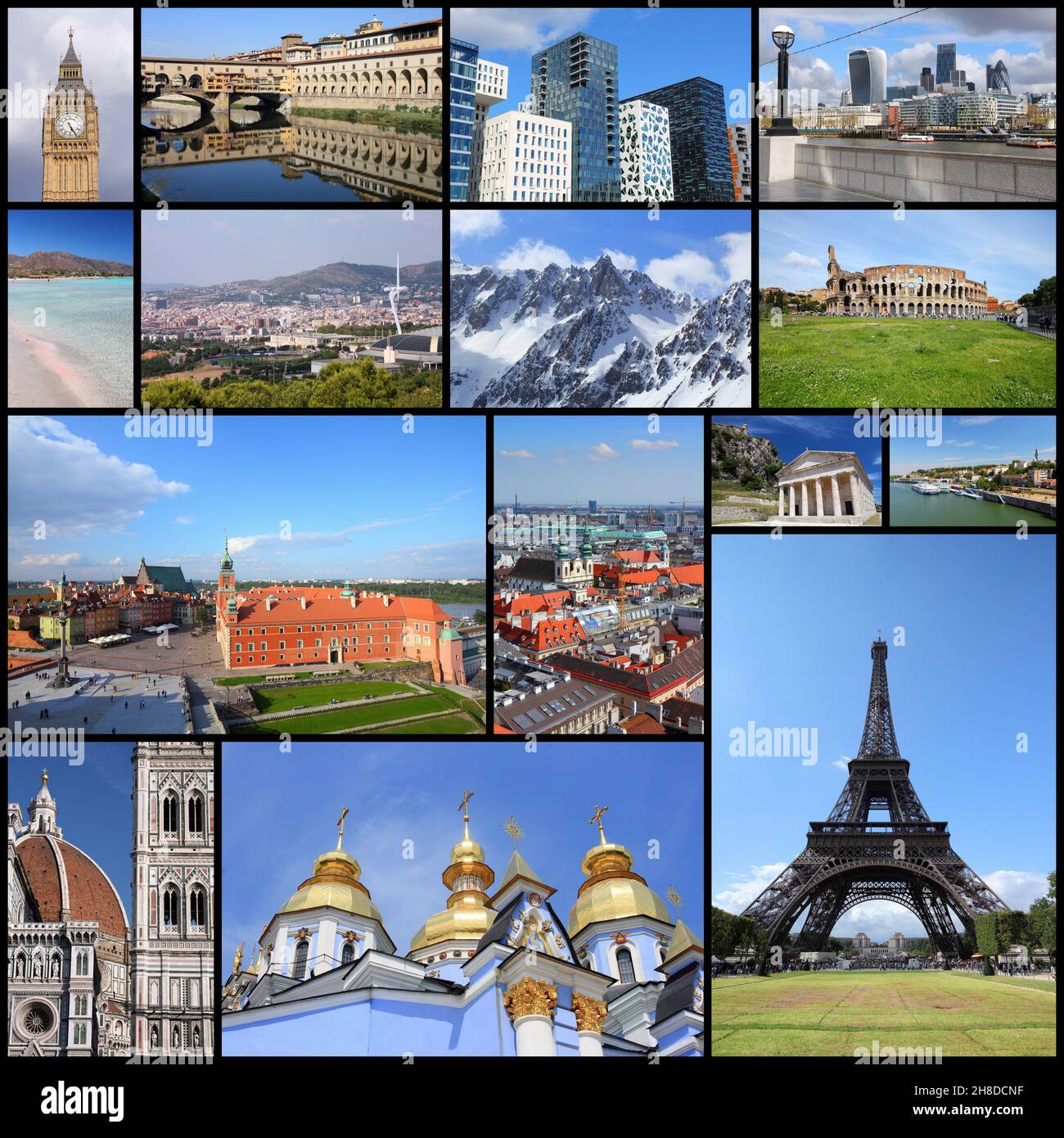 Europe Places Collage