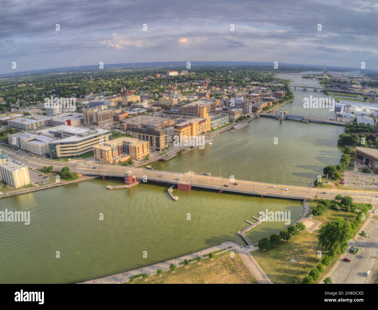 Wisconsin bay aerial hi-res stock photography and images - Alamy