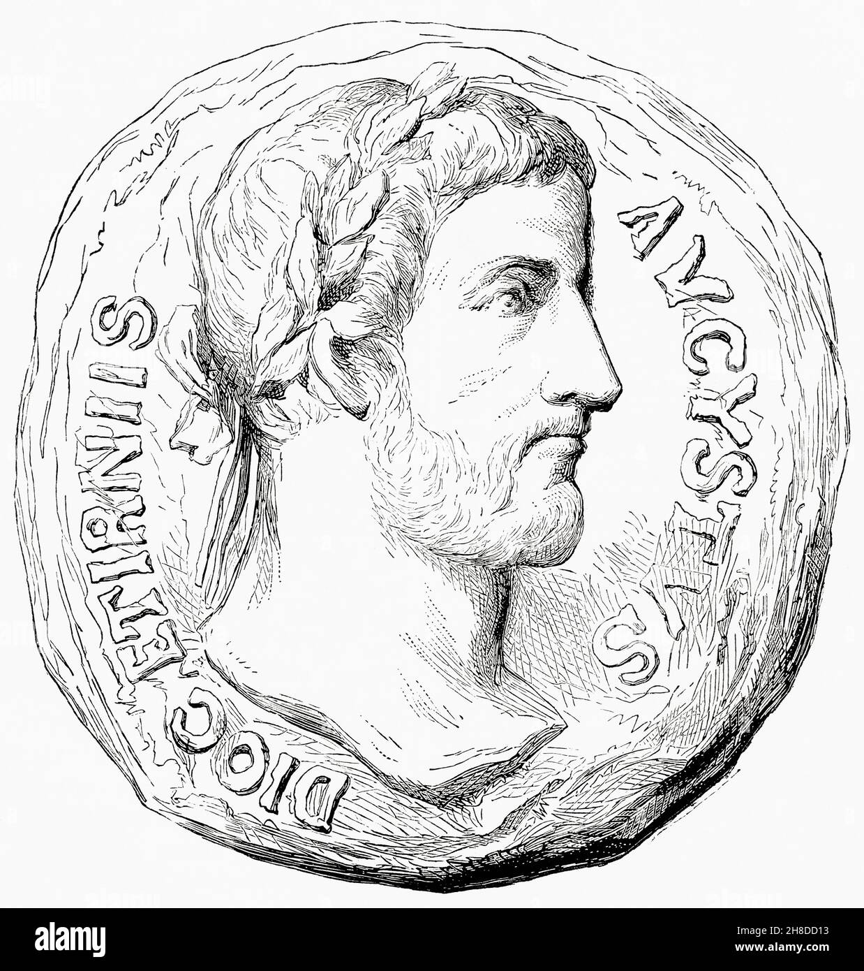 Diocletian, c. 244 – 311. Roman emperor. From Cassell's Illustrated ...