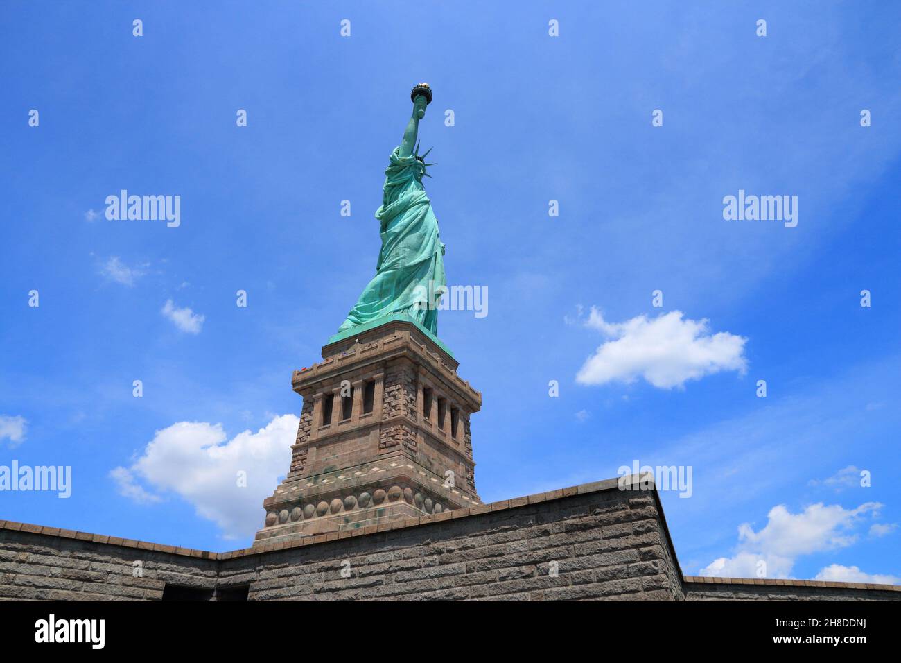 Statue of Liberty in New York City. American national landmark Stock ...