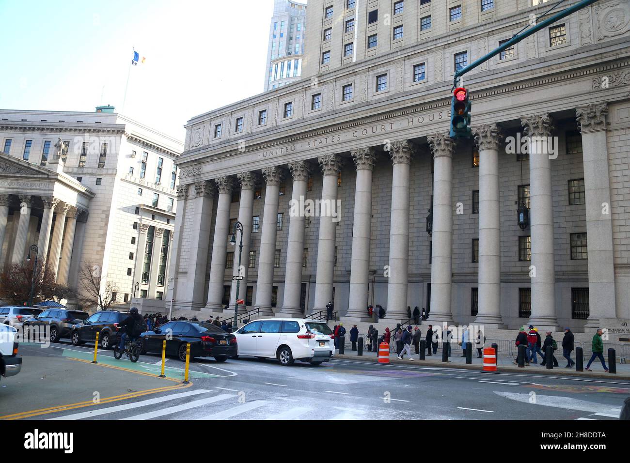 New York, USA. 29th Nov, 2021. Atmosphere on the first day of Ghislaine ...