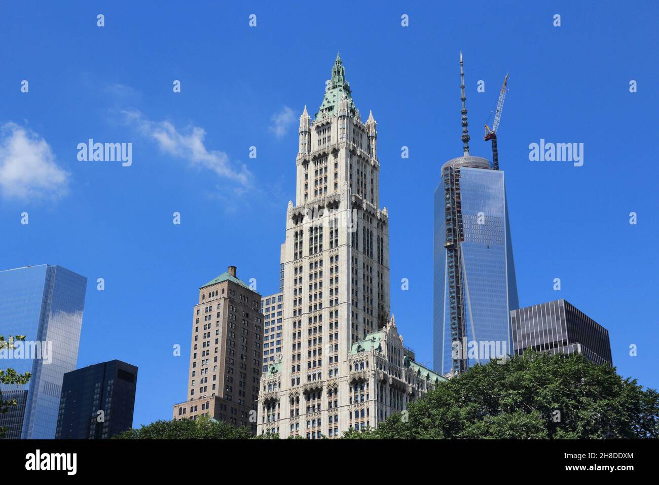 NEW YORK, USA - JULY 6, 2013: Woolworth Building exterior view in New ...