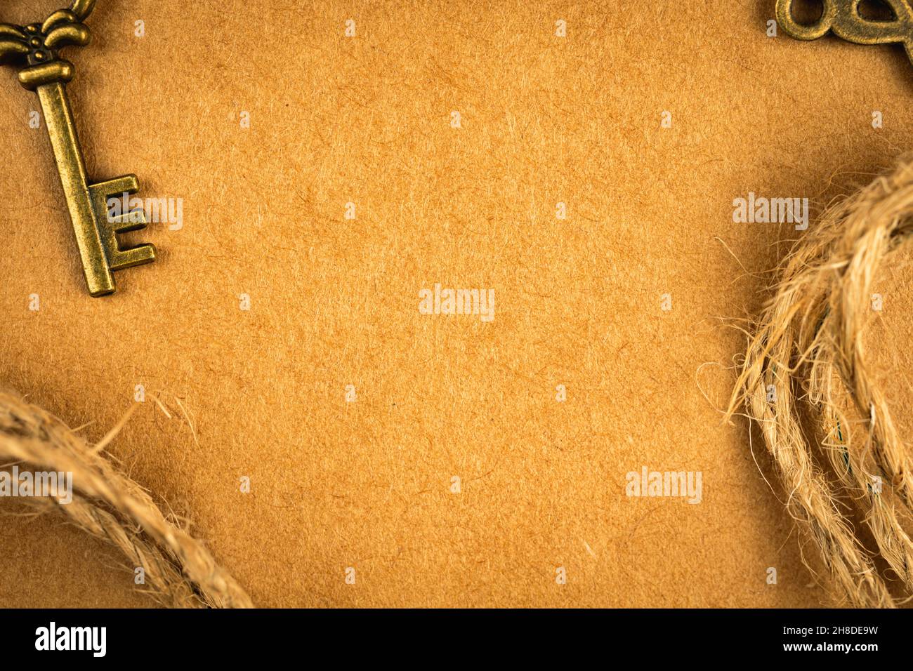 Treasure map paper, old grunge texture background. Vintage postcard ...