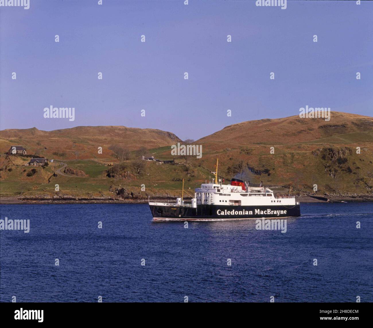MV Columba in the sound of Kerrera 1980s Stock Photo - Alamy