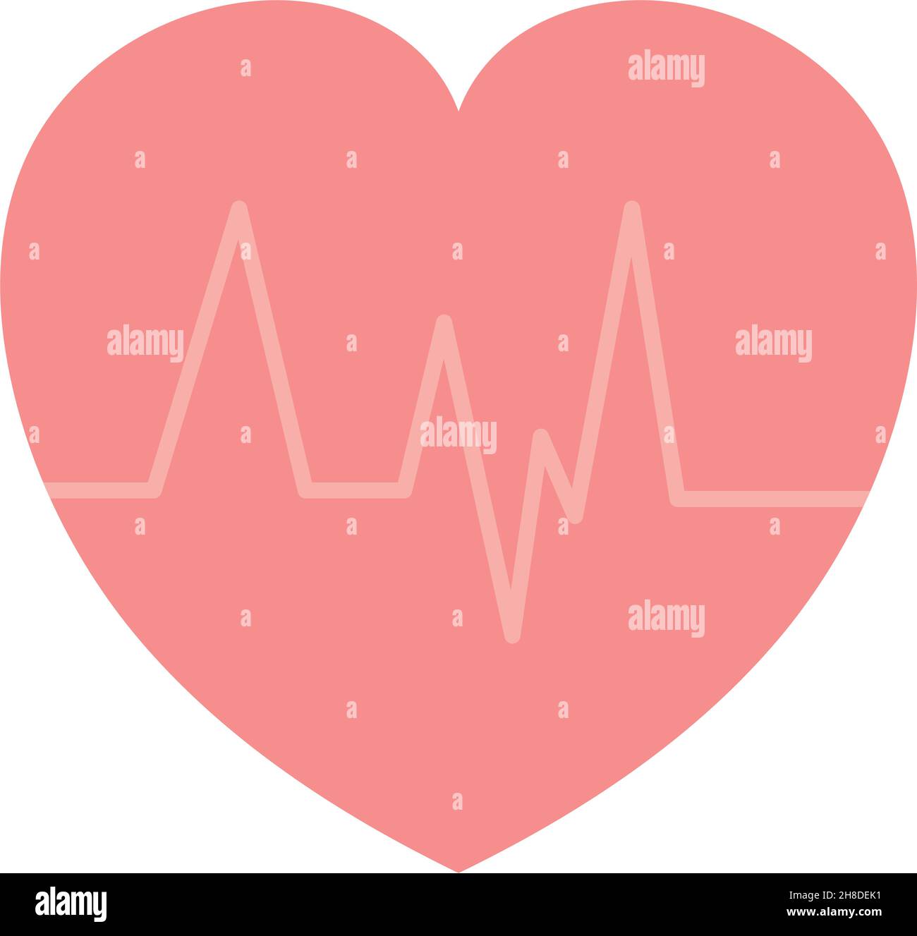 cardio heart icon on white background Stock Vector Image & Art - Alamy