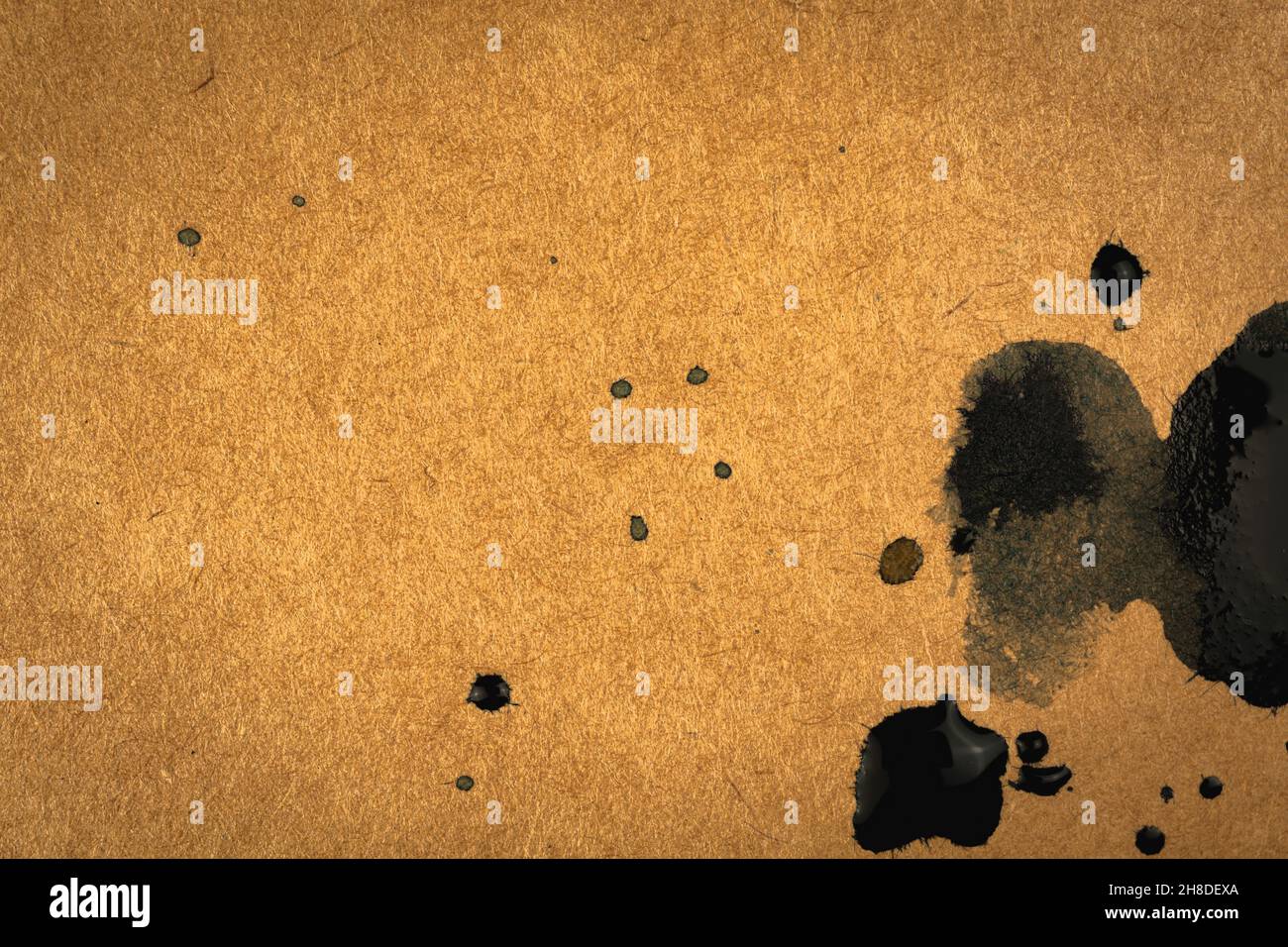 Vintage letter. Old and grunge paper texture with ink. Concept of ...