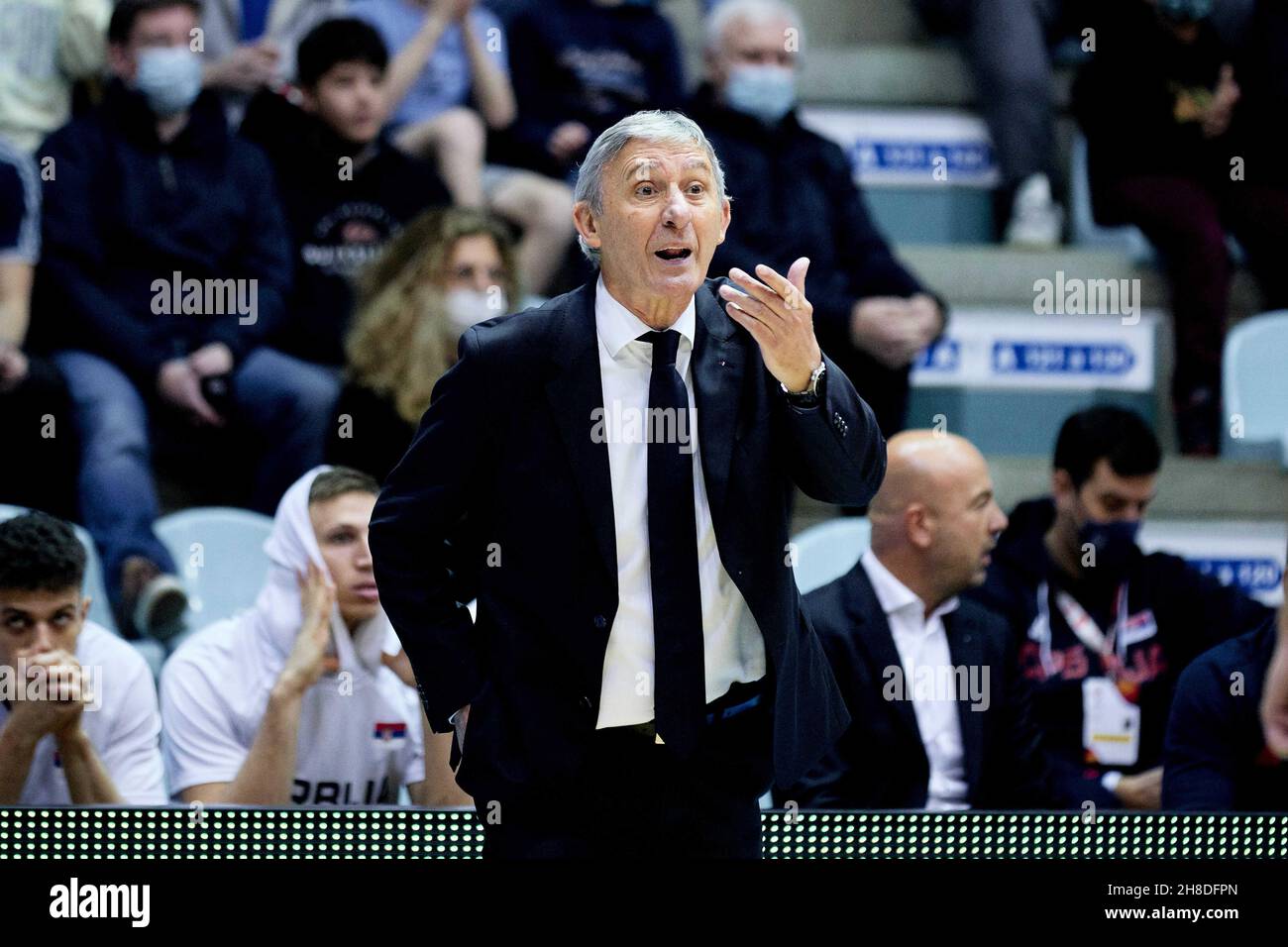 Svetislav PESIC (C) of Serbia during the FIBA Basketball World Cup 2023 ...