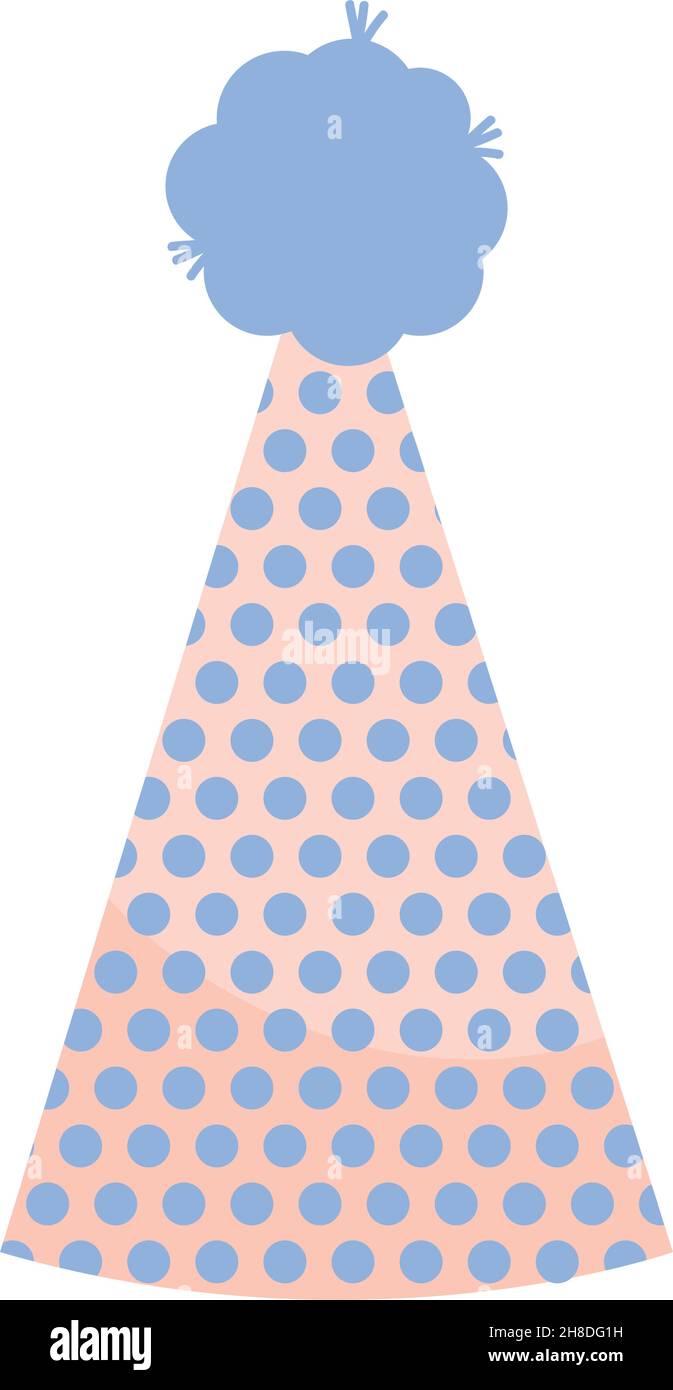 birthday hat with dotted design Stock Vector Image & Art - Alamy