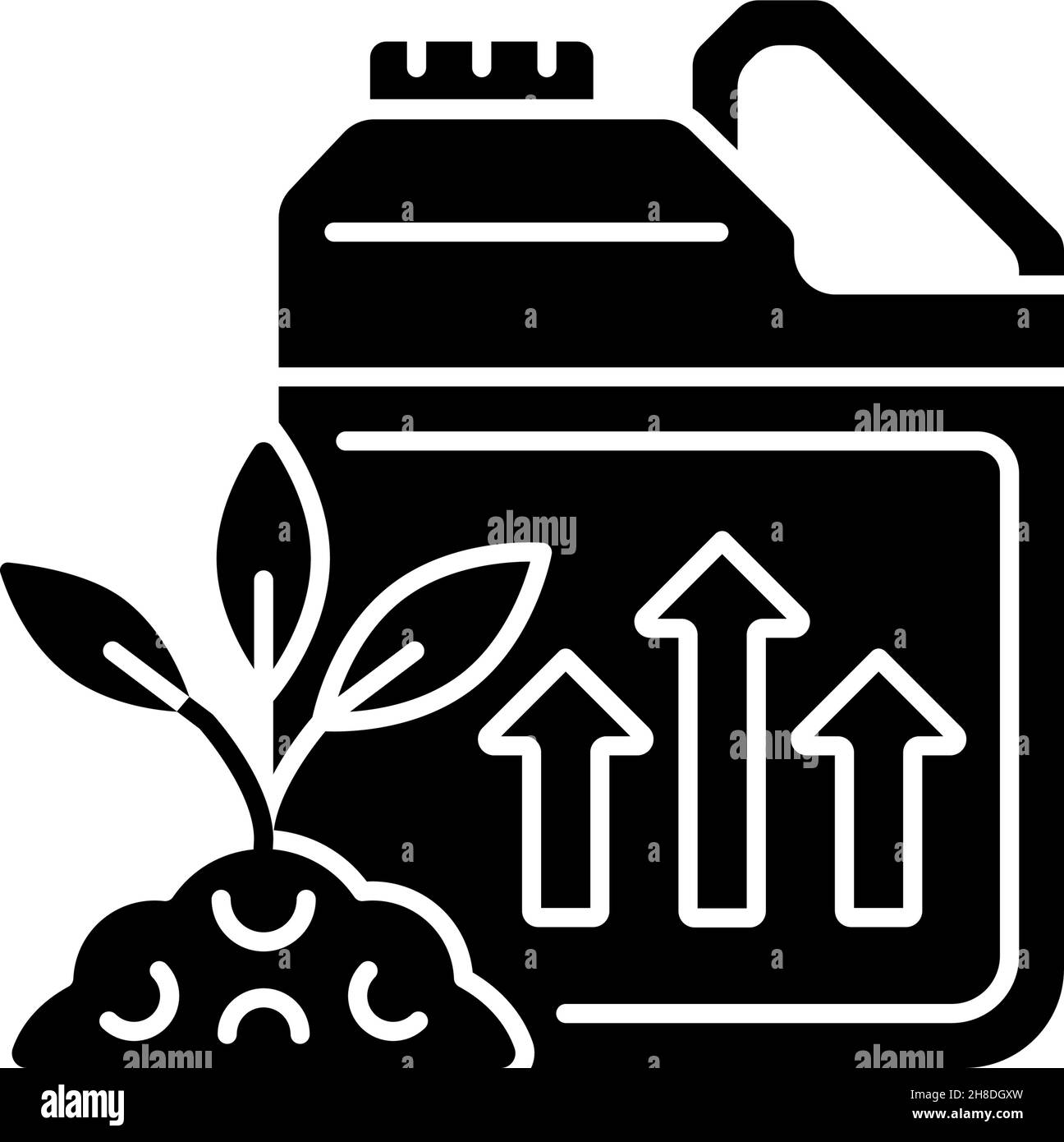 Growth enhancer black glyph icon Stock Vector Image & Art - Alamy