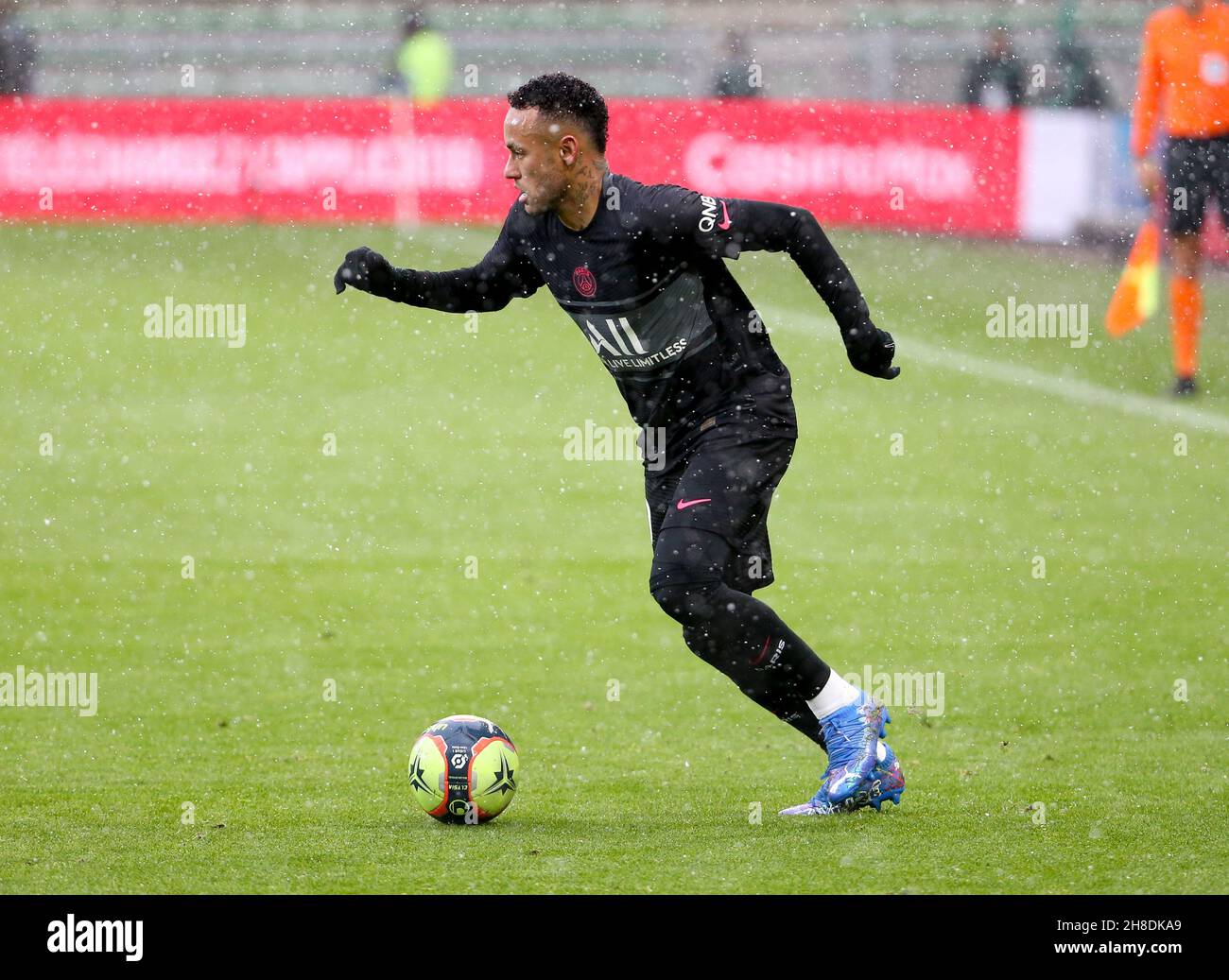 Neymar Jr of PSG during the French championship Ligue 1 football match ...