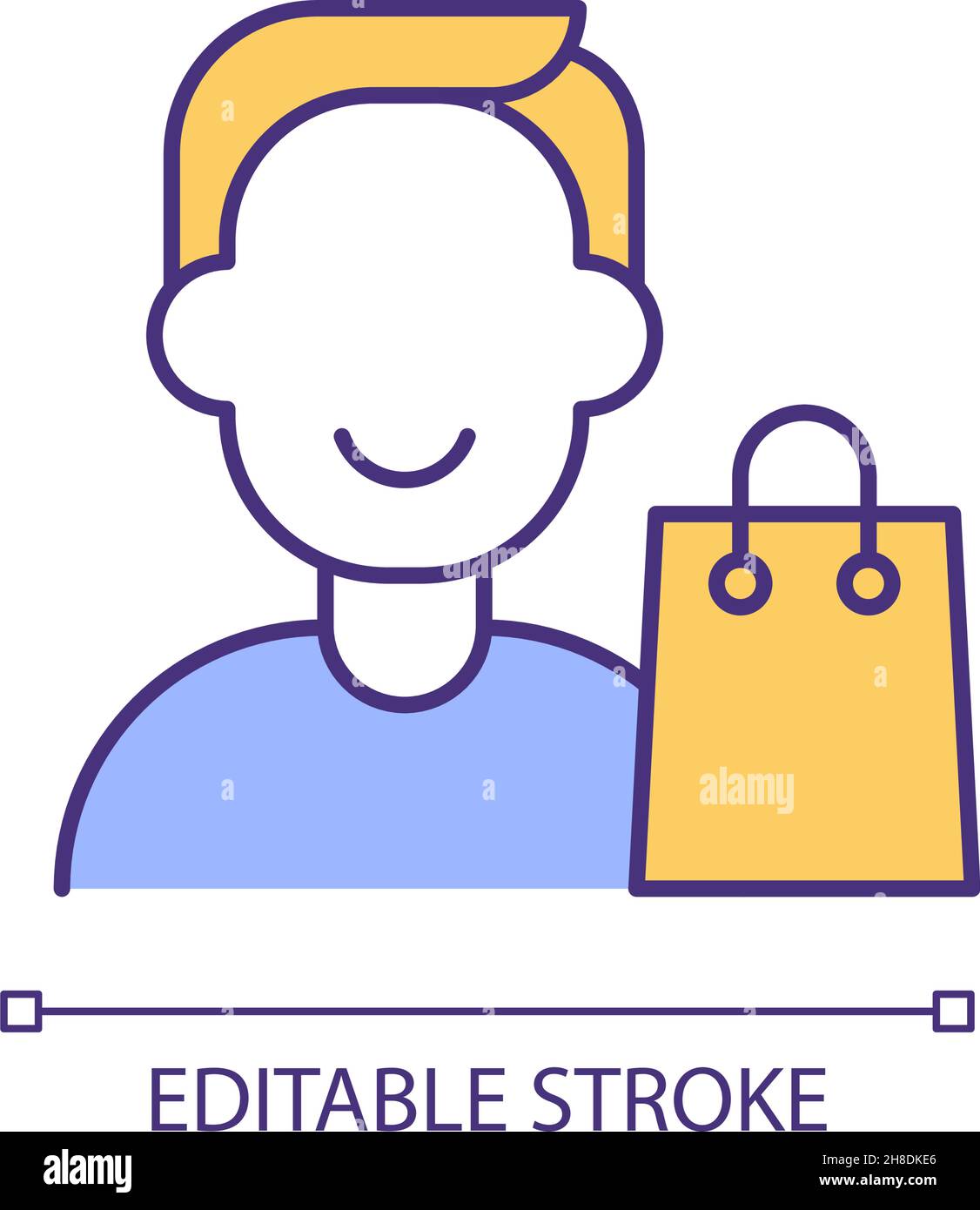 Satisfied client RGB color icon Stock Vector Image & Art - Alamy