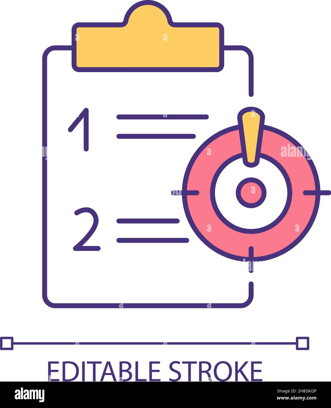 Prioritizing tasks RGB color icon Stock Vector Image & Art - Alamy