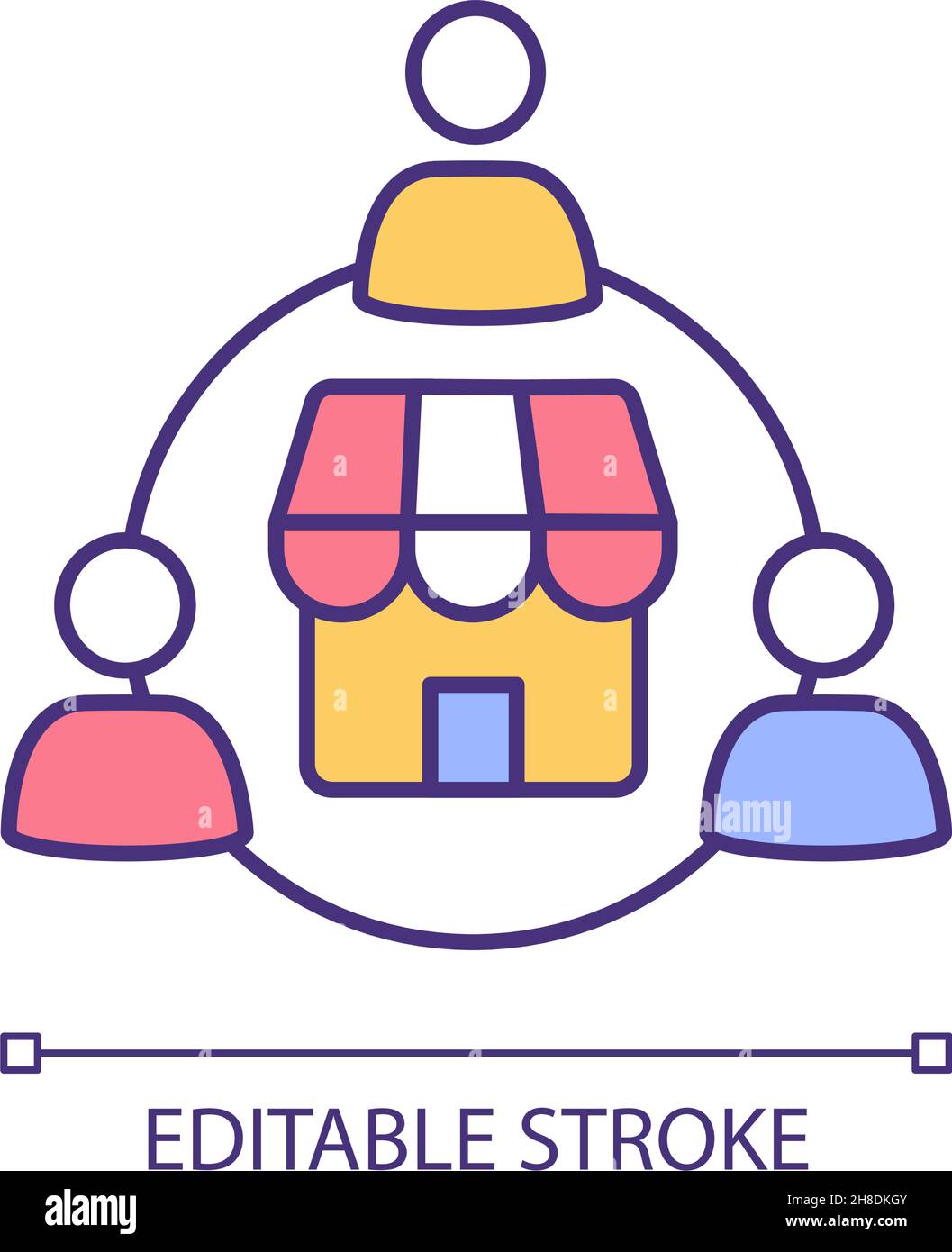 Co-ownership RGB color icon Stock Vector Image & Art - Alamy