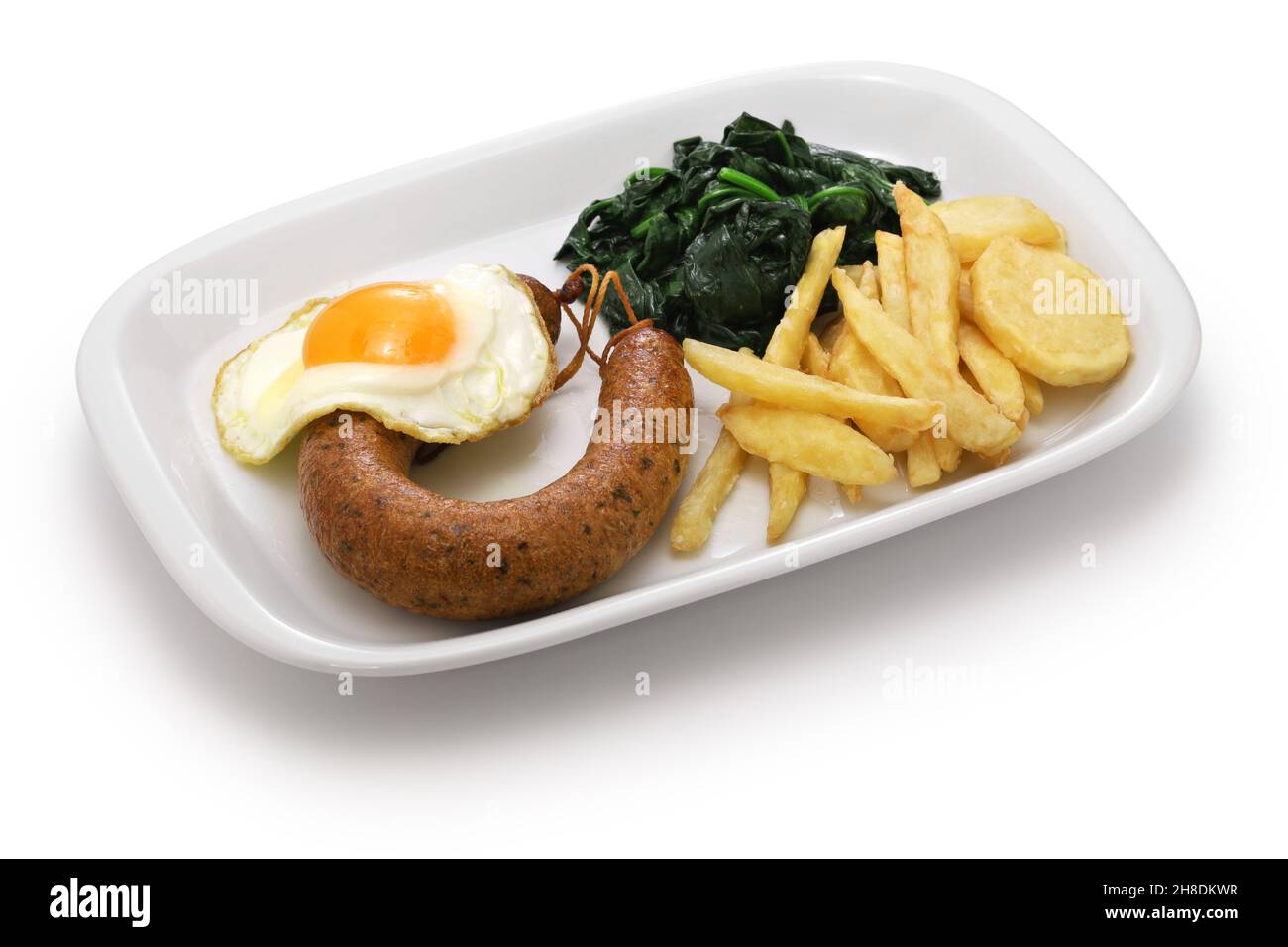 Alheira plate, portuguese food Stock Photo - Alamy