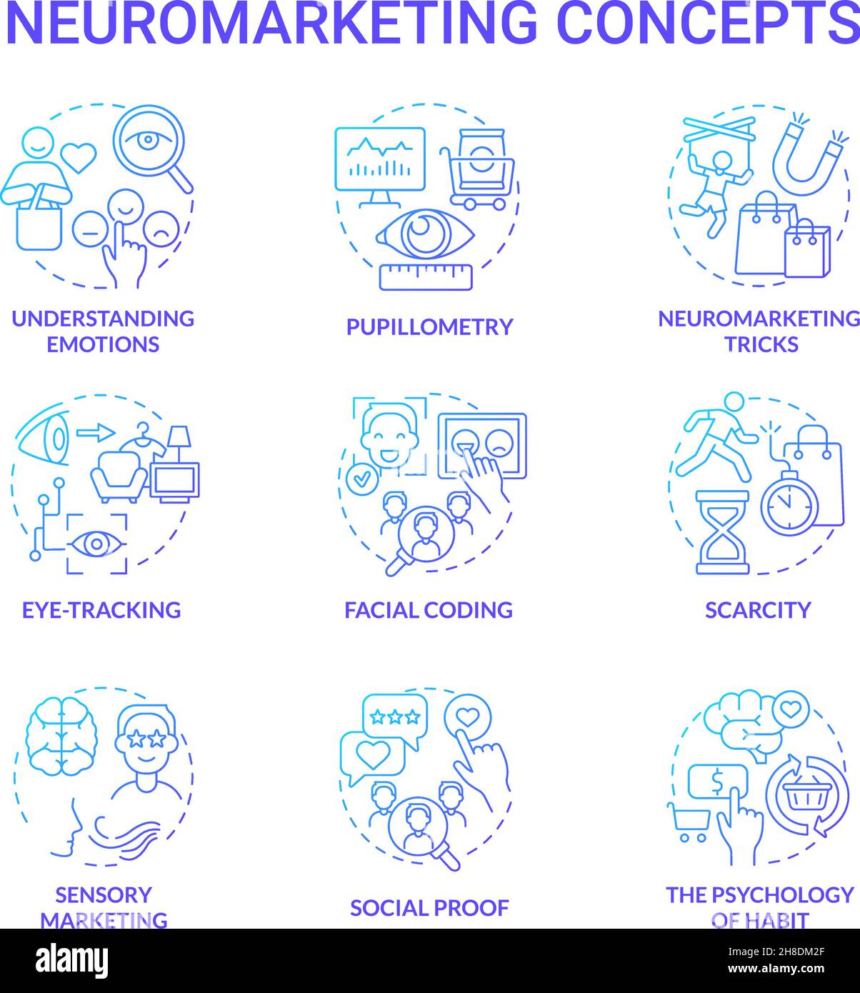 Commercial neuroscience concept icons set Stock Vector Image & Art - Alamy