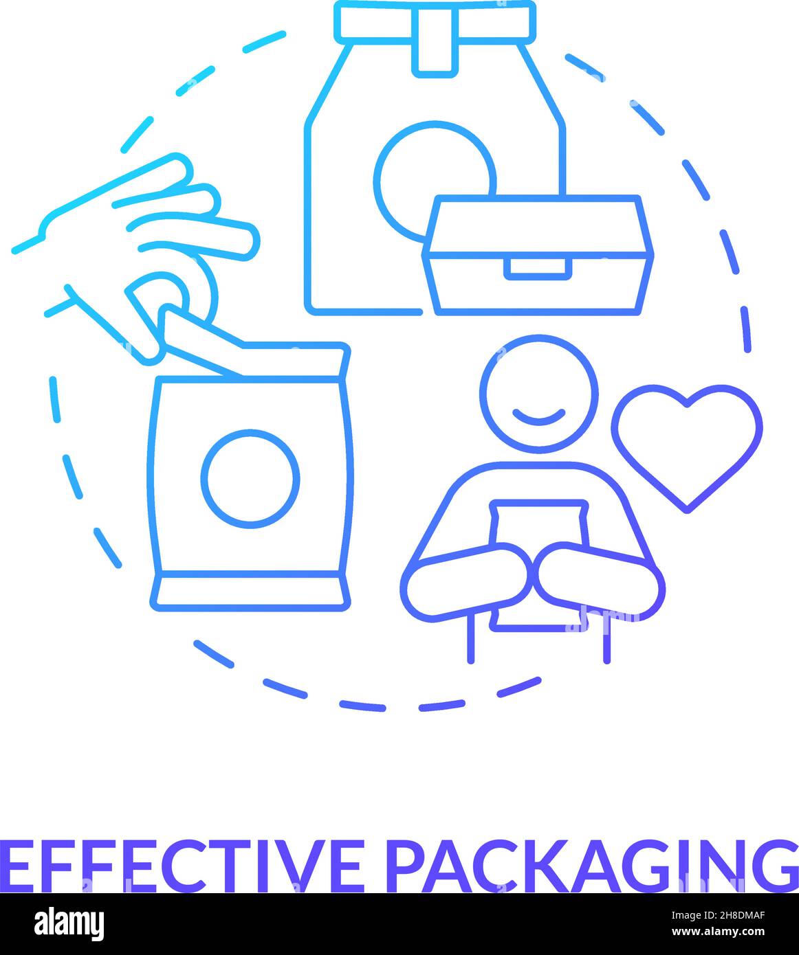 Packaging optimization concept icon Stock Vector Image & Art - Alamy