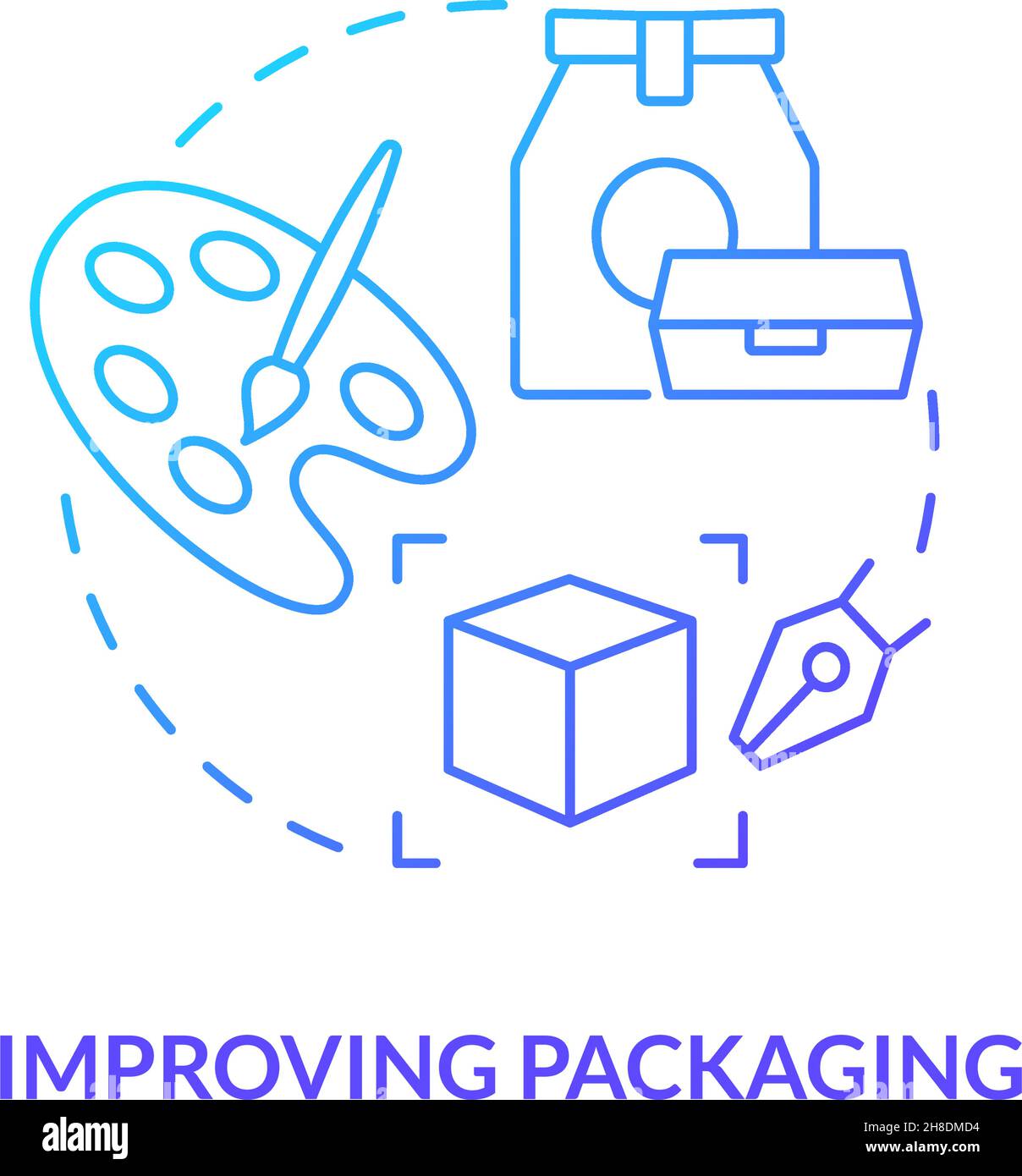 Packaging enhancement concept icon Stock Vector Image & Art - Alamy