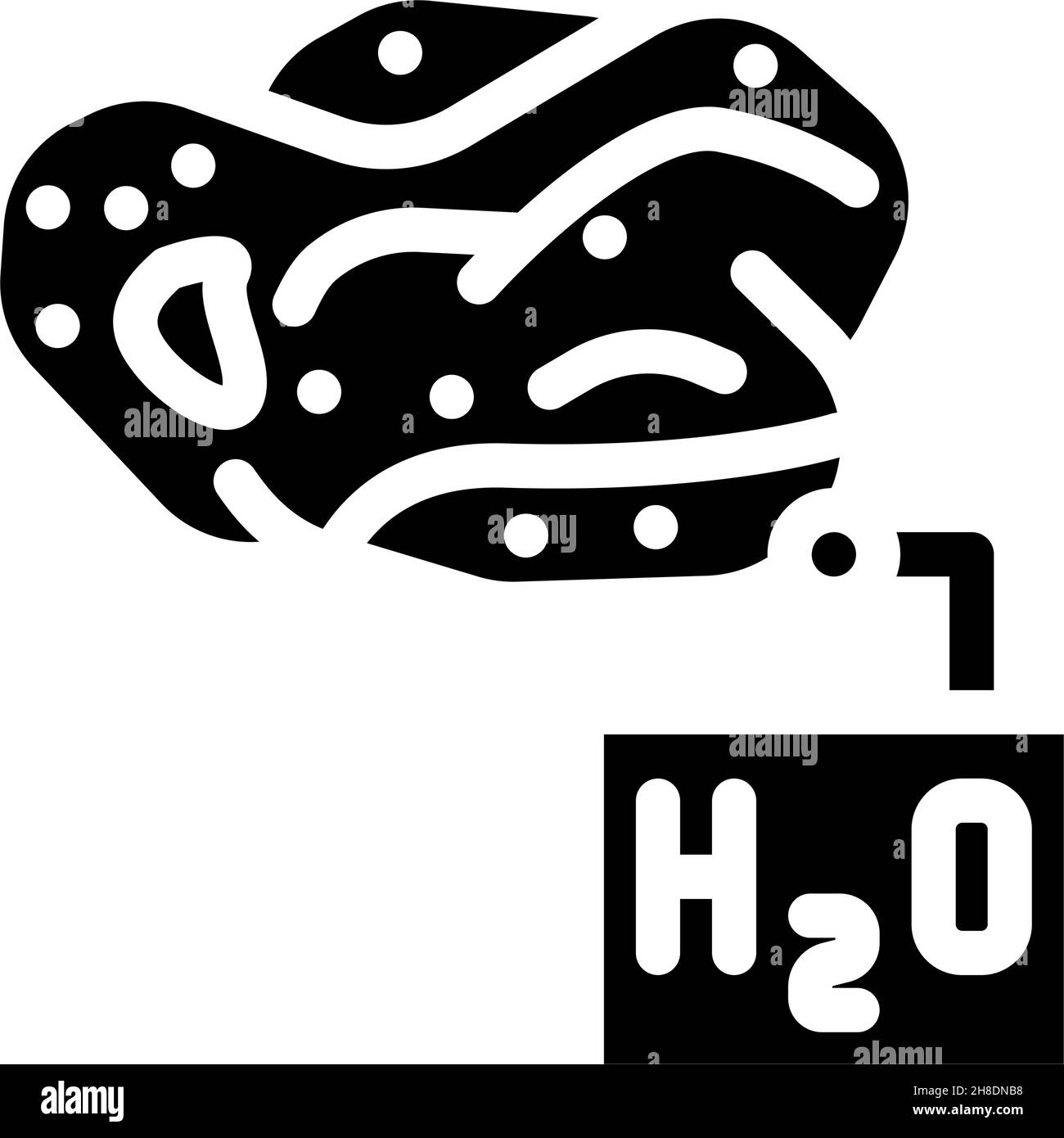 water search glyph icon vector illustration Stock Vector Image & Art ...