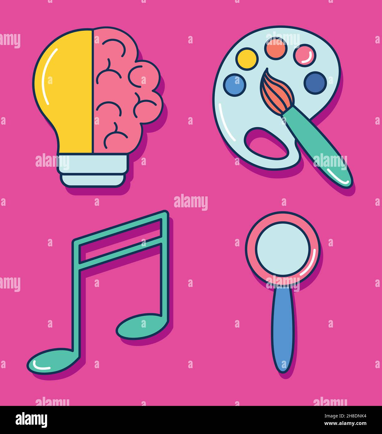 ideas and creativity icon collection Stock Vector Image & Art - Alamy