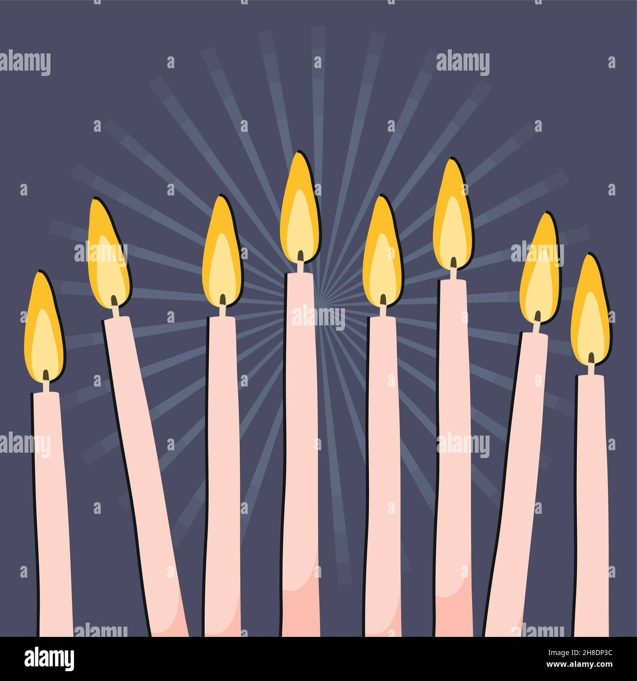 Taper flame Stock Vector Images - Alamy