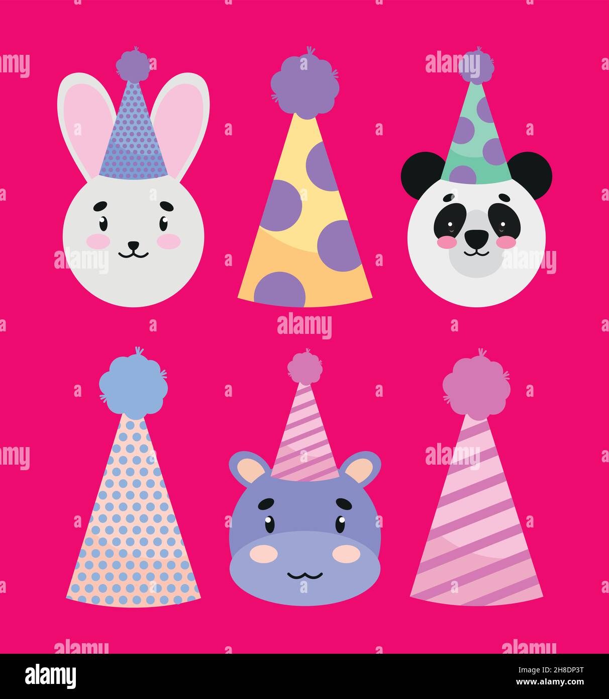 Animals hats Stock Vector Images - Alamy