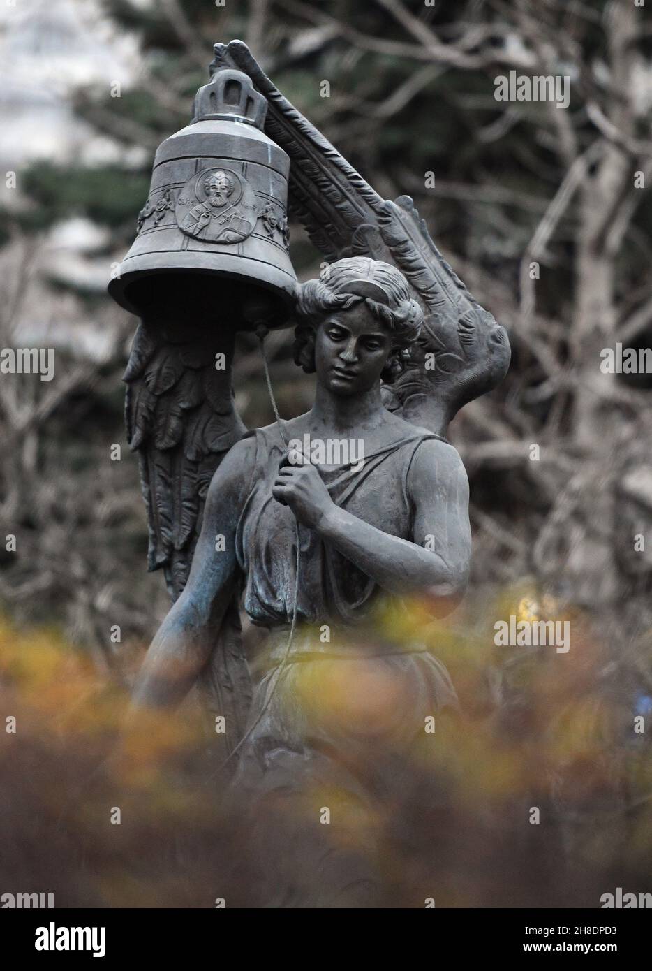 Views of Moscow. Genre photography. The sculptural composition ...