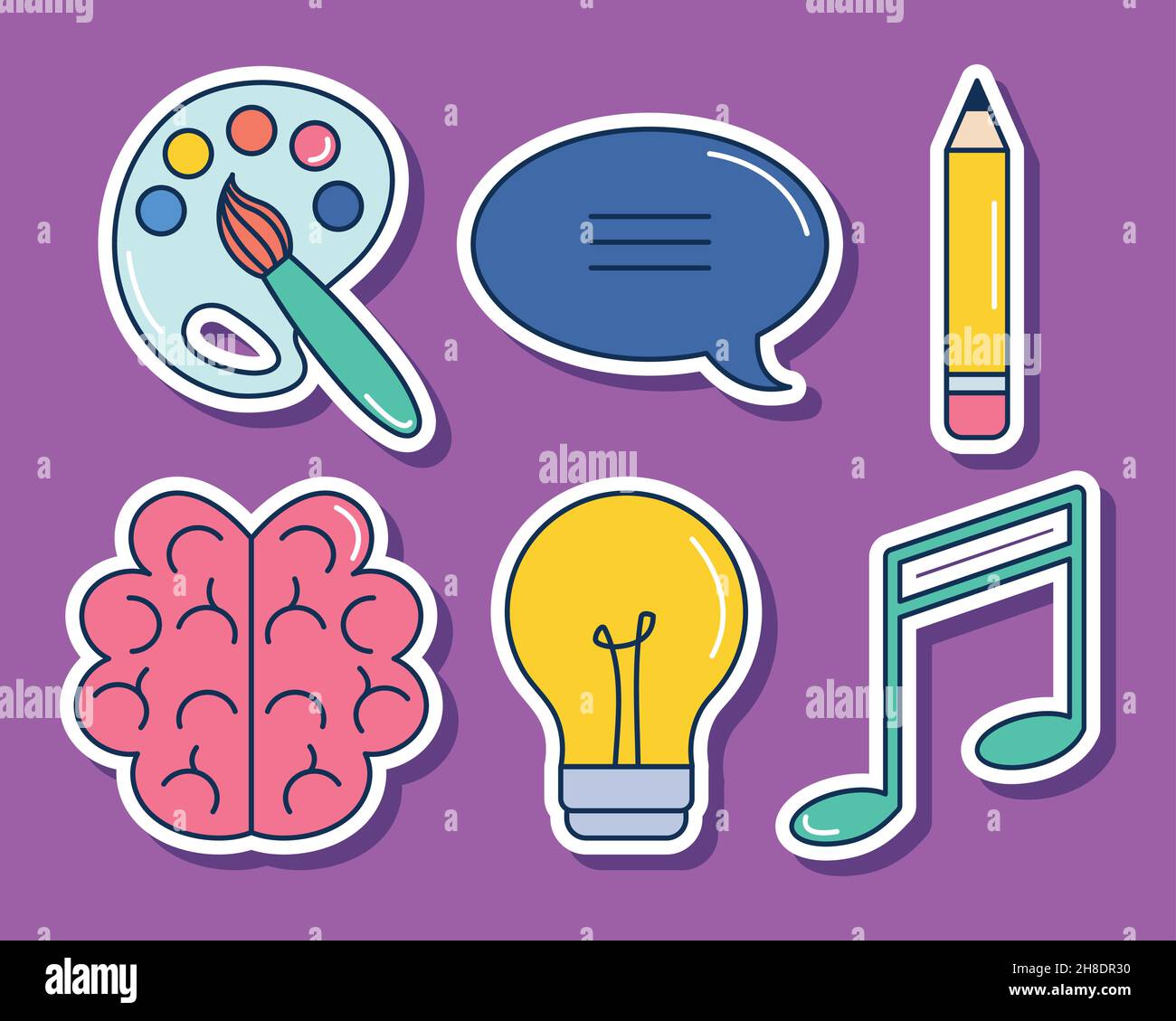 painting and creativity icon set Stock Vector Image & Art - Alamy