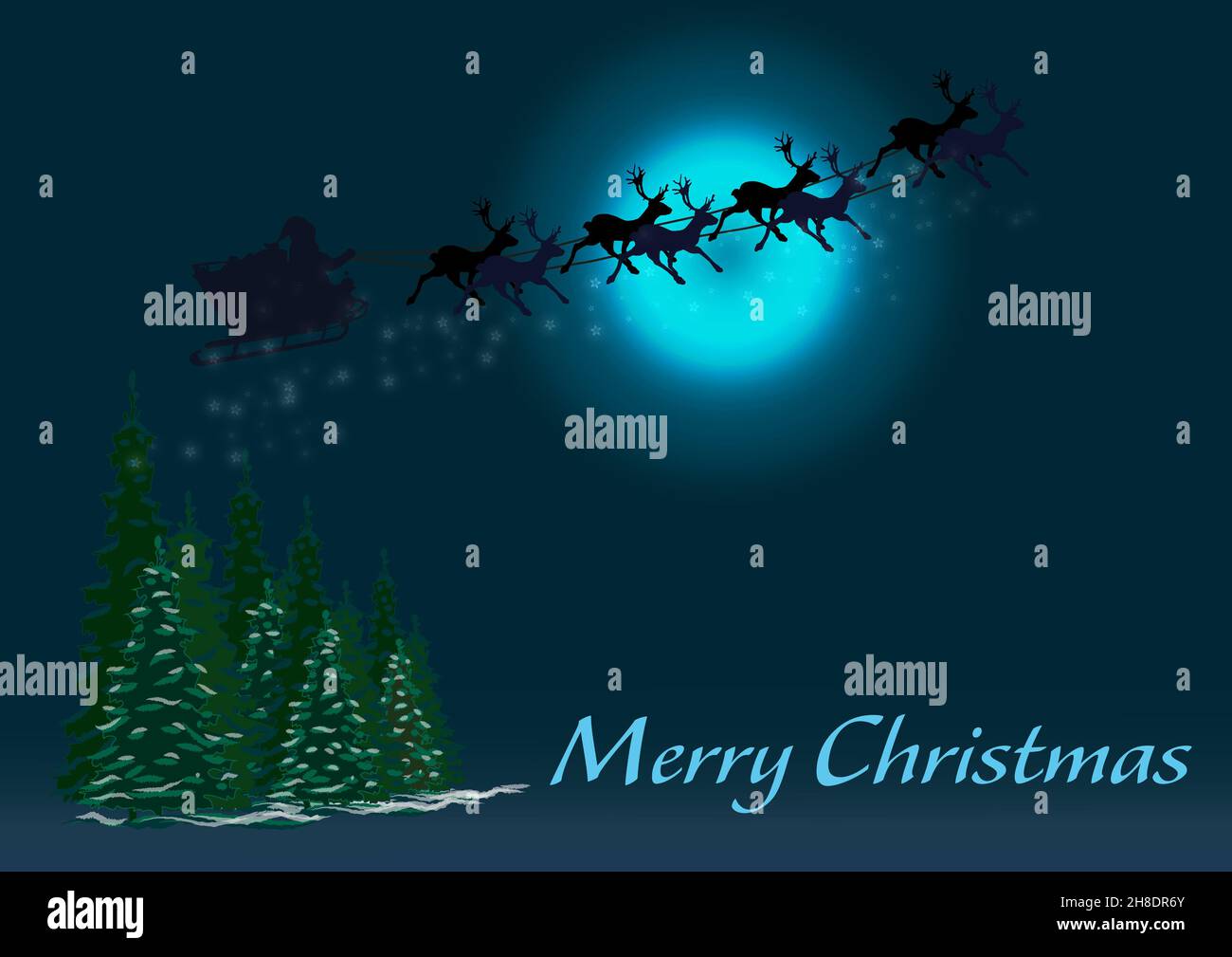 Moonlight card hi-res stock photography and images - Alamy